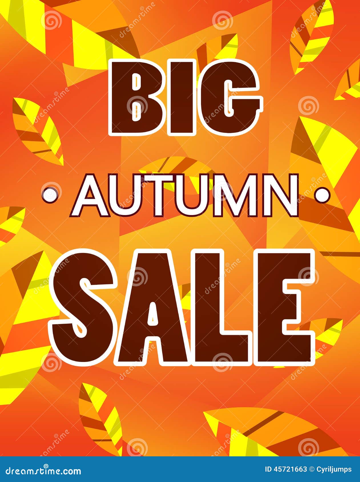 Advertisement about the Autumn Sale. Vector. Stock Vector ...
