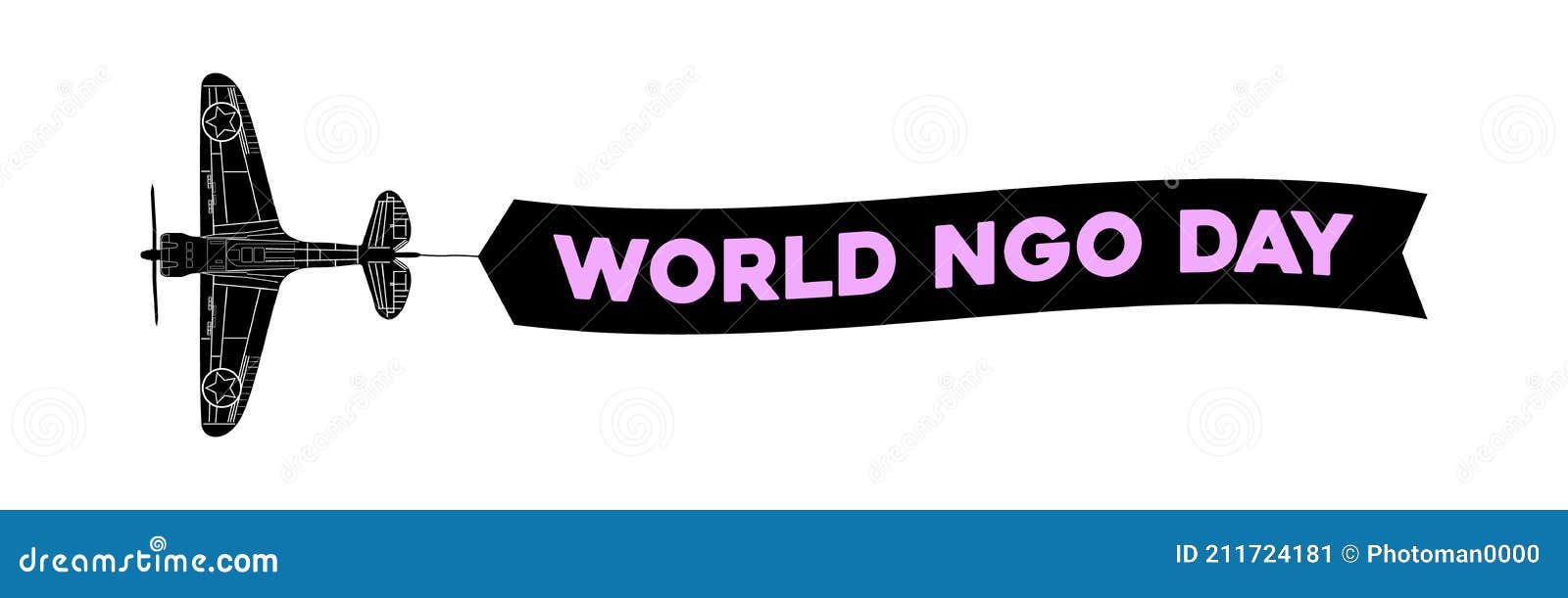 Advertisement Banner World NGO Day Stock Vector - Illustration of ...