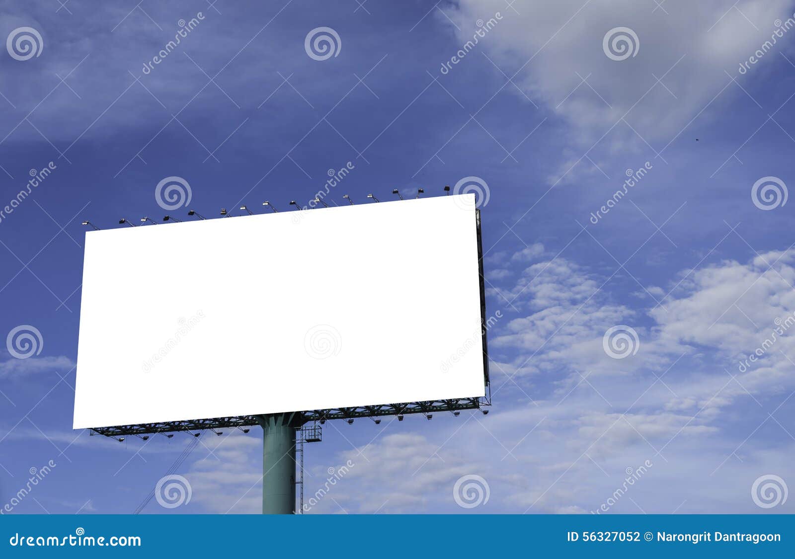 Advertisement Bill Board with Blue Sky in Background. Stock Photo ...