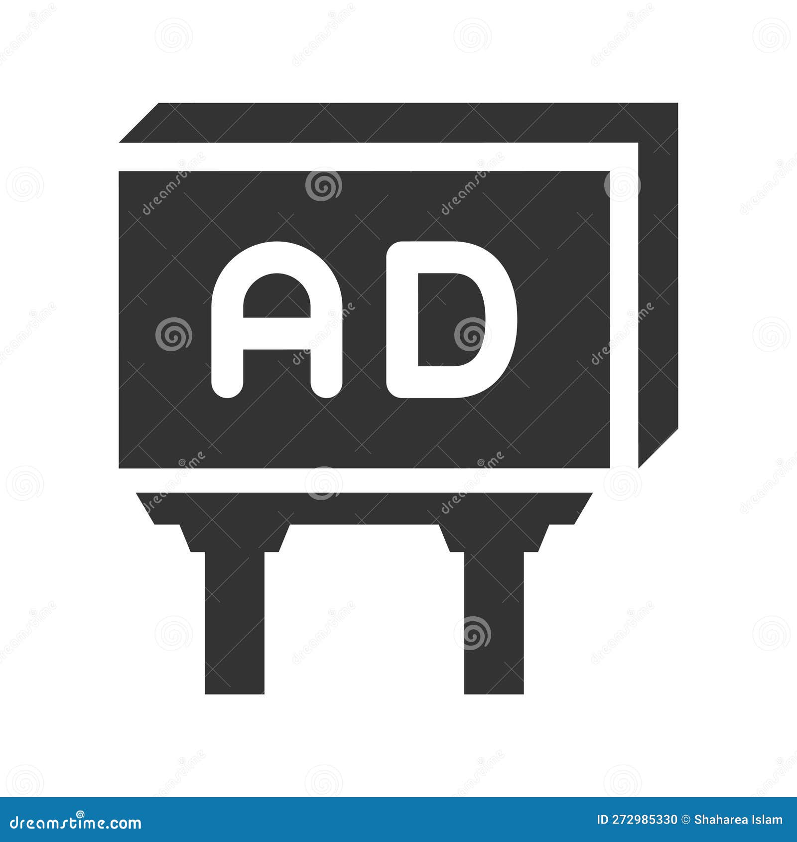 Advertisement Billboard Icon Stock Vector - Illustration of advert ...
