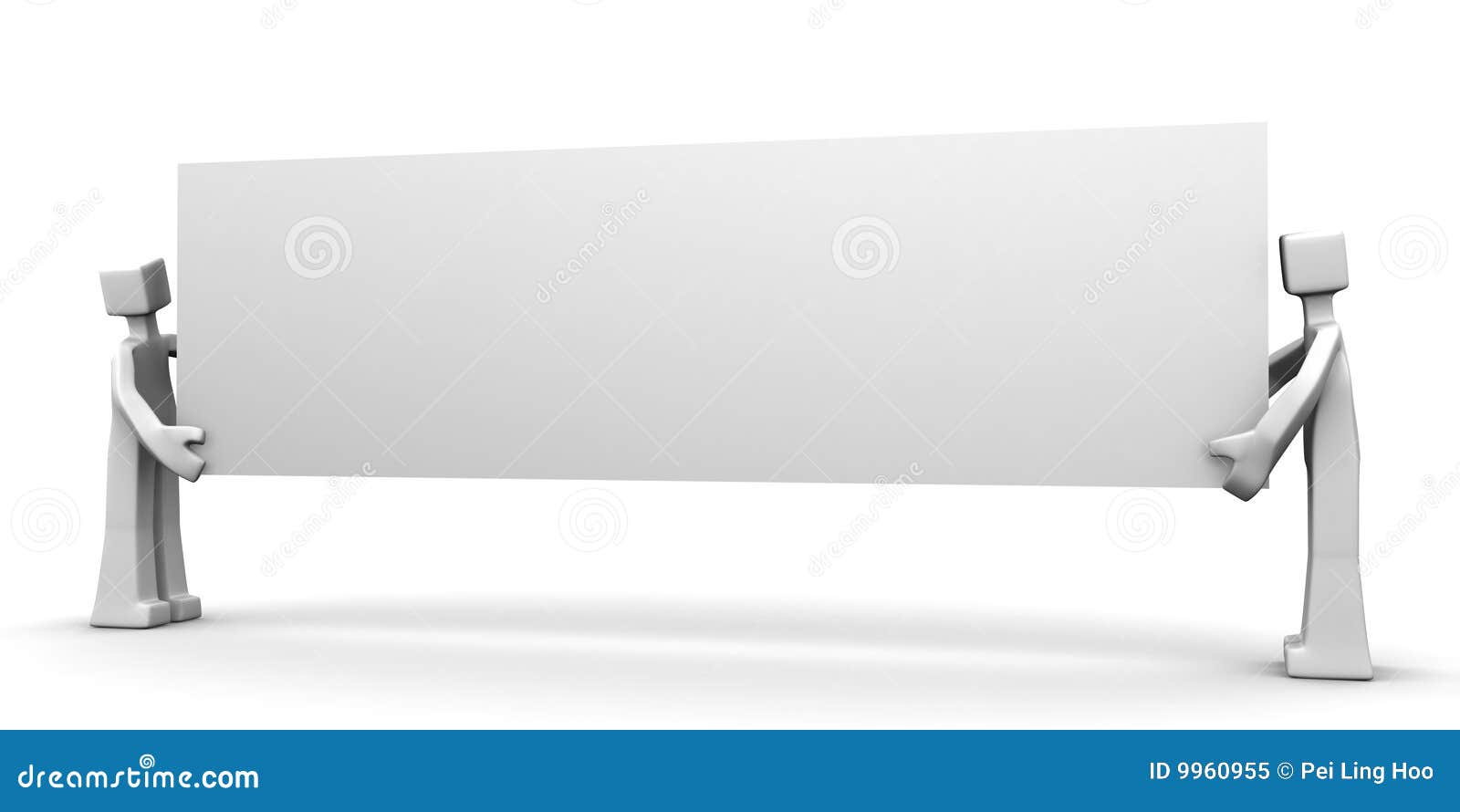 Advertisement Billboard and Teamwork Concept Stock Illustration ...