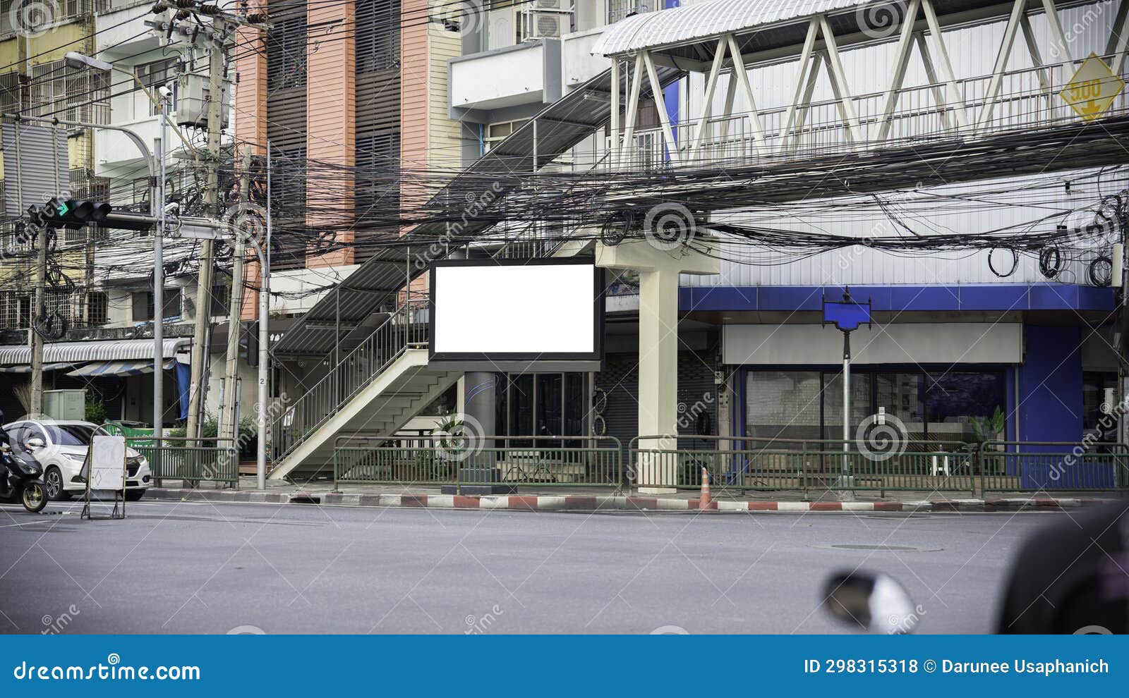 Advertisement Billboards Mounted To the Floor that is Large and Strong ...