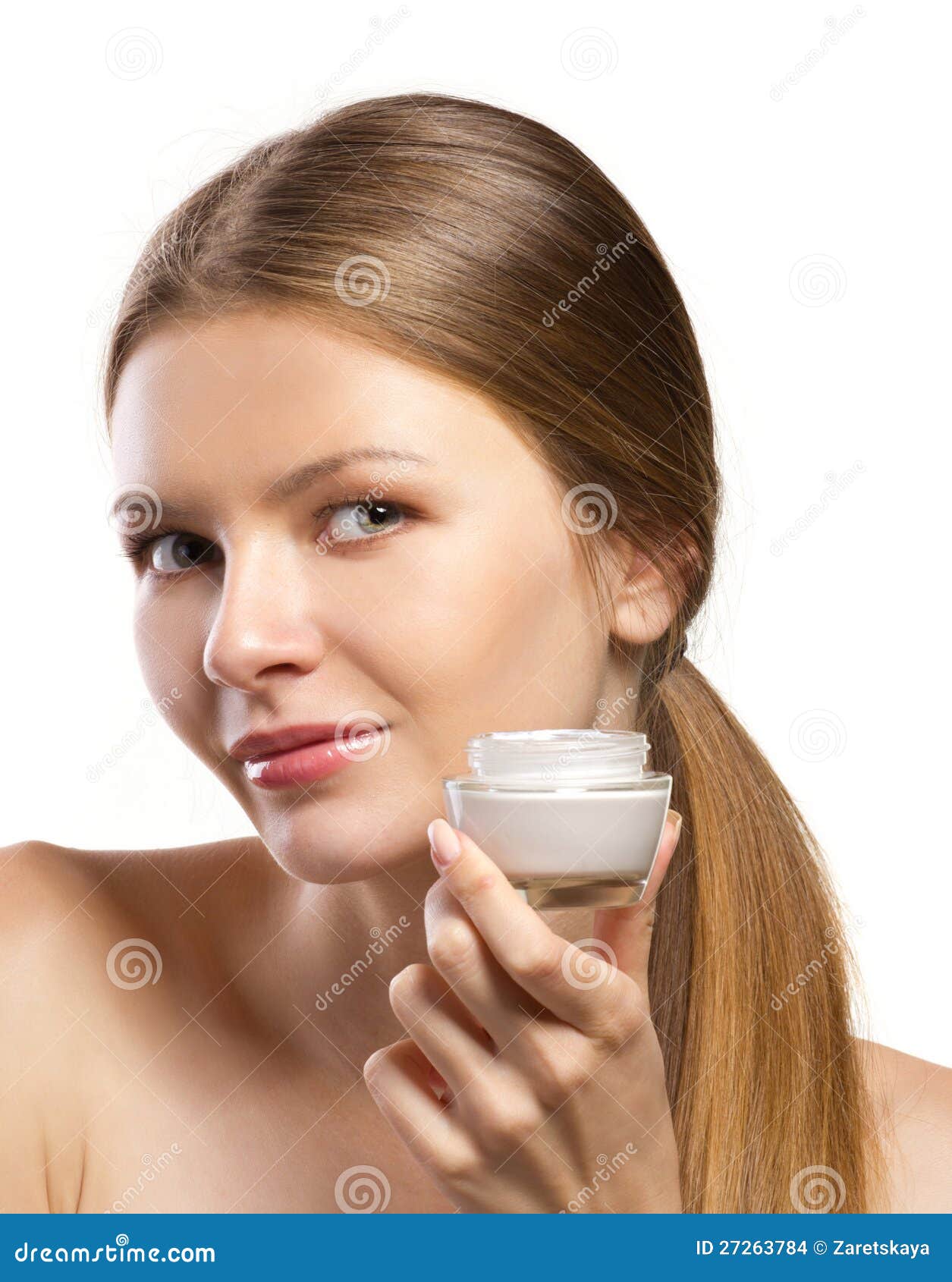 Advertisement of Cosmetic Cream Stock Photo - Image of hands, fresh ...