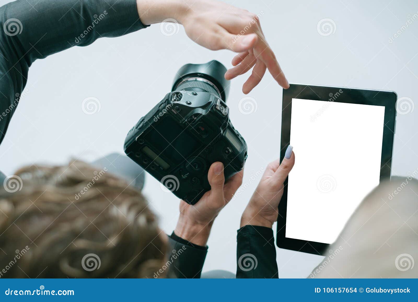 Advertisement E-commerce Camera Marketing Concept Stock Photo - Image ...