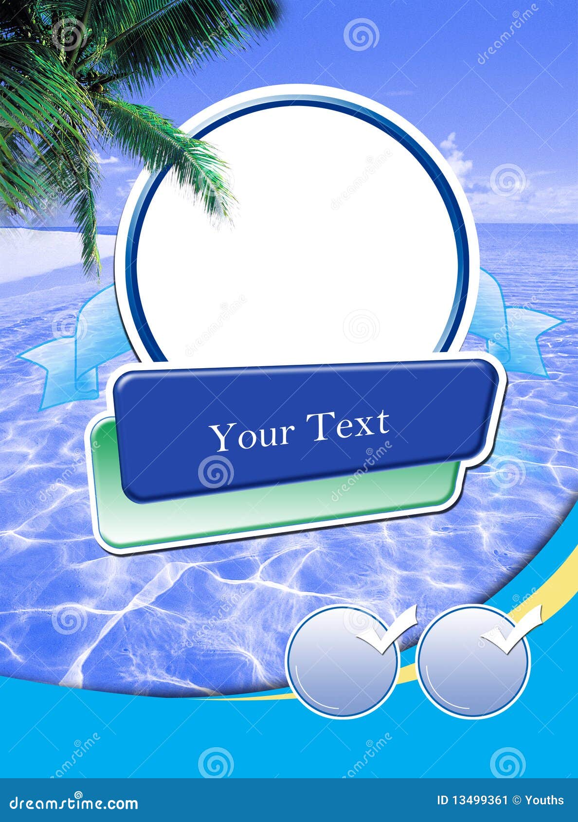 Advertisement Frame Template Stock Illustration - Illustration of coast ...