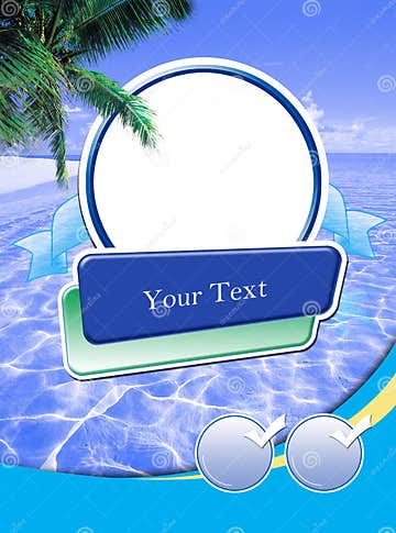 Advertisement Frame Template Stock Illustration - Illustration of coast ...