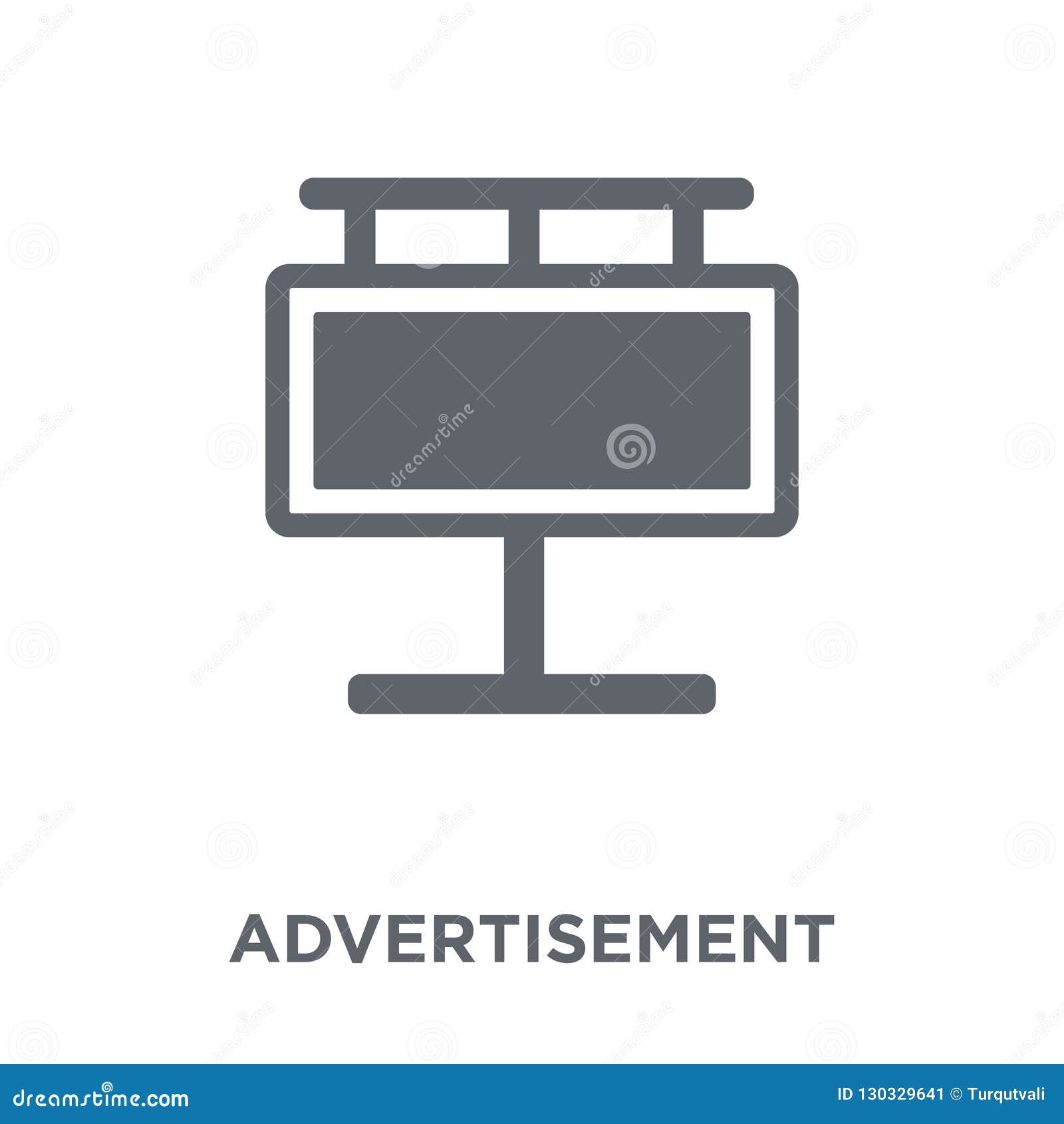 Advertisement Icon from Collection. Stock Vector - Illustration of ...