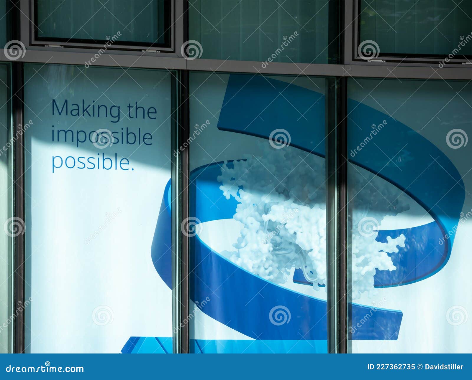 Advertisement of Pharmaceutical Corporation Pfizer at the German ...