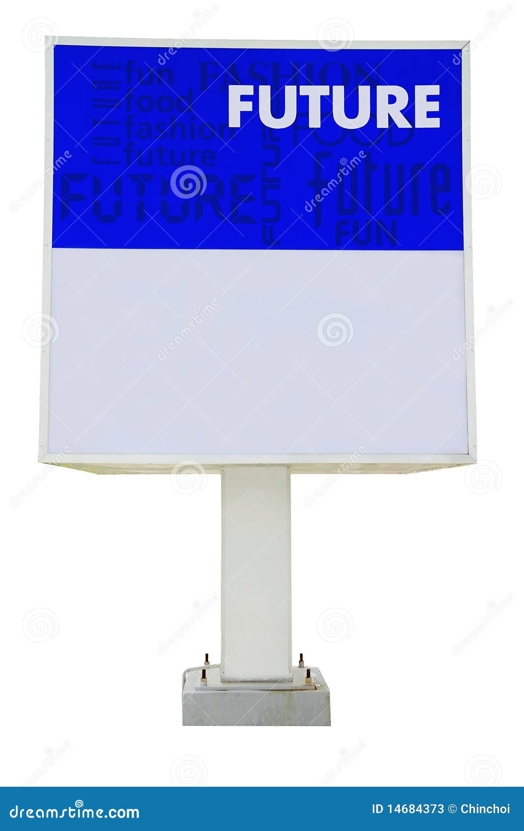 Advertisement Signboard Isolated Stock Image - Image of vertical ...