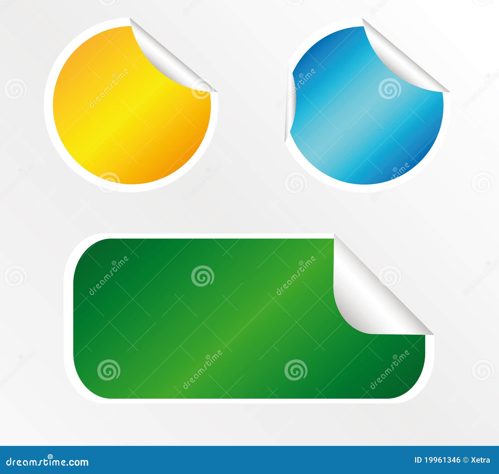 Advertisement stickers stock vector. Illustration of glass - 19961346