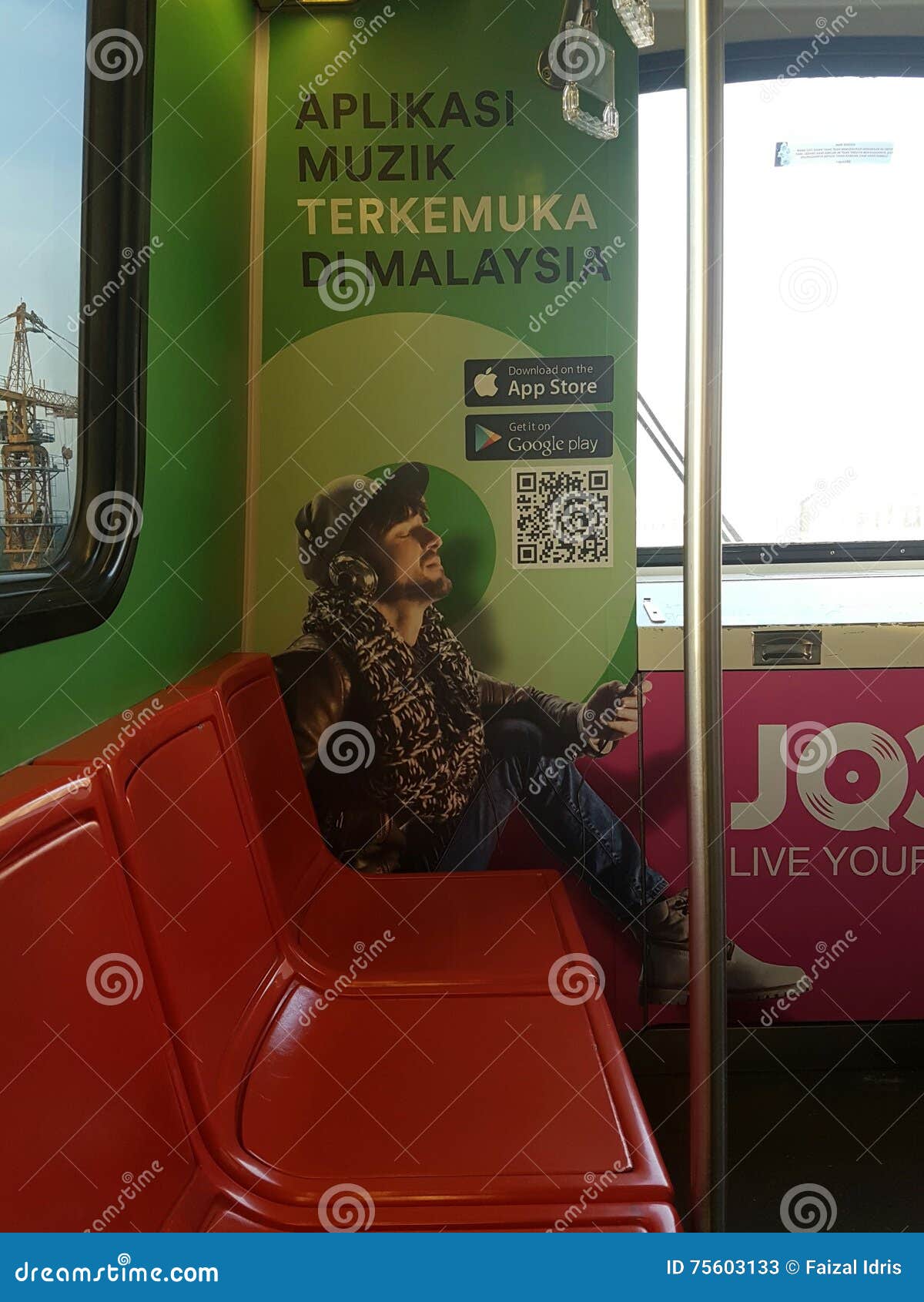 Advertisement in a Train, Kuala Lumpur Editorial Stock Photo - Image of ...