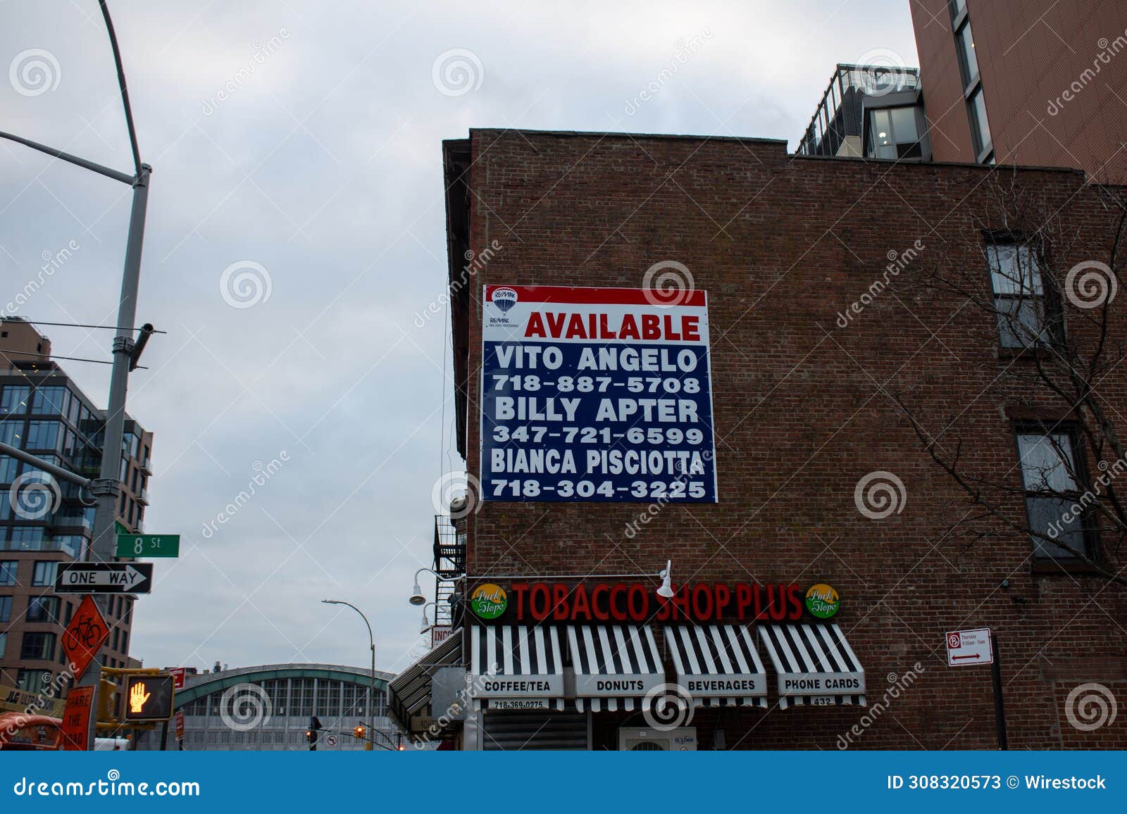 Advertisement on a Wall of a Brick Building in New York Editorial Stock ...