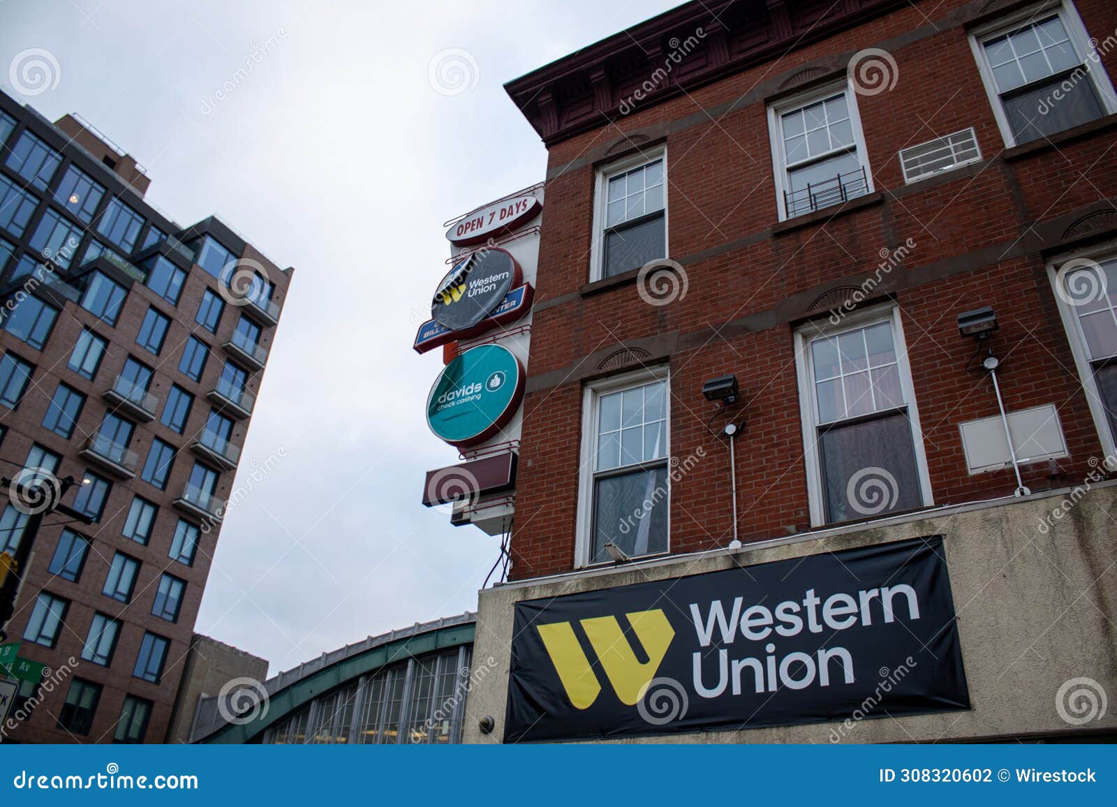Advertisement on a Wall of a Brick Building in New York Editorial ...