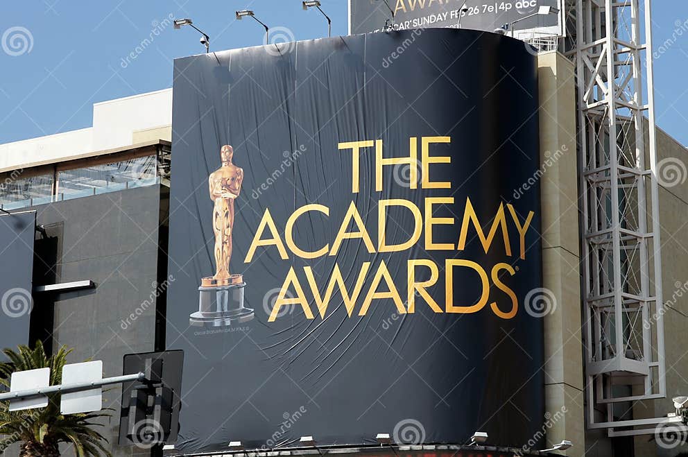 Advertising the Academy Awards Editorial Stock Photo - Image of awards ...