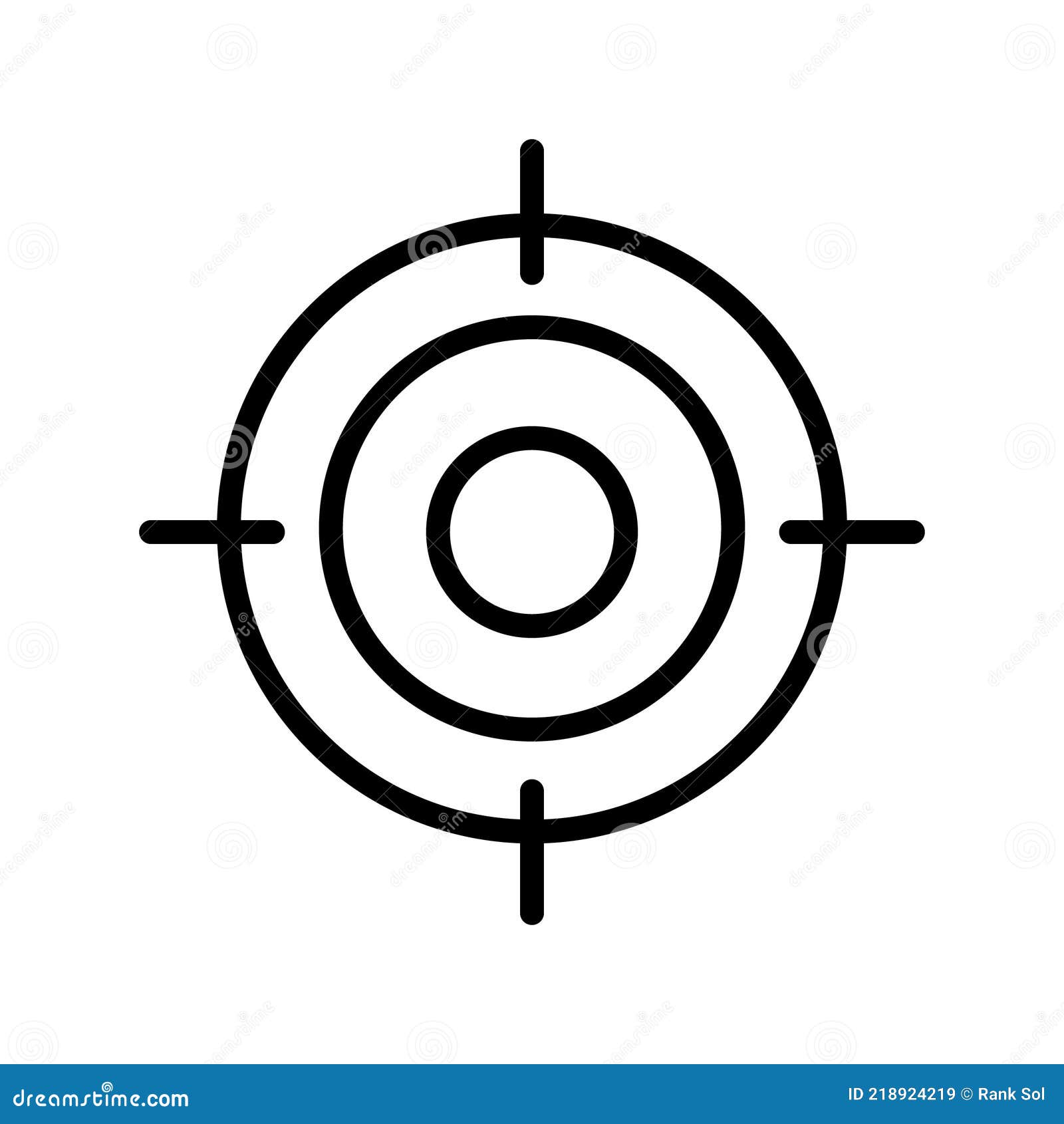 Advertising Aims Vector Icon Which Can Easily Modify or Edit Stock ...