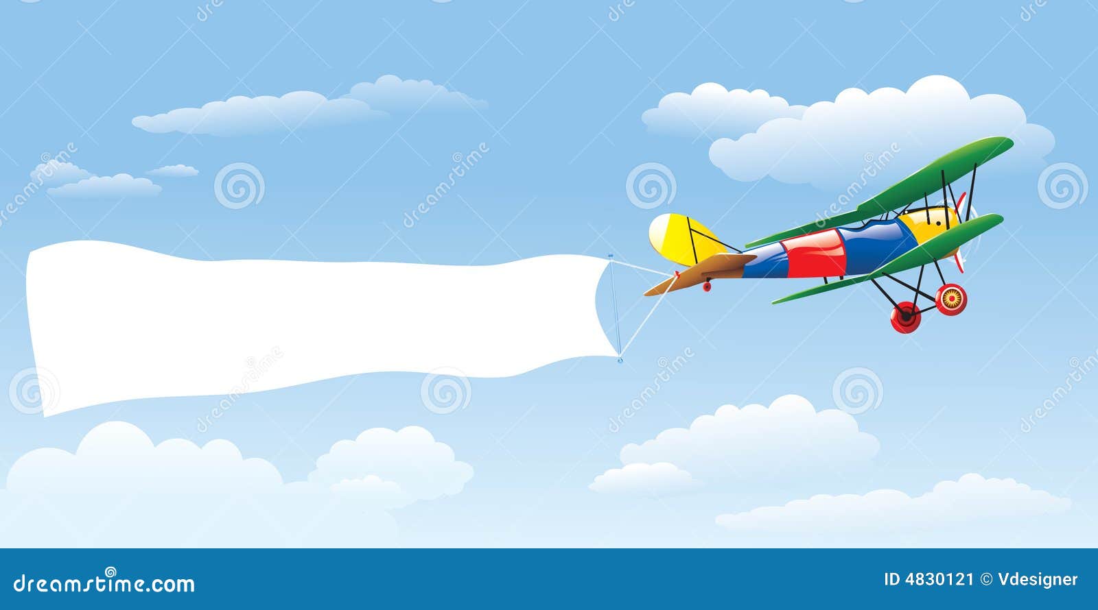 Advertising Airplane Stock Image - Image: 4830121