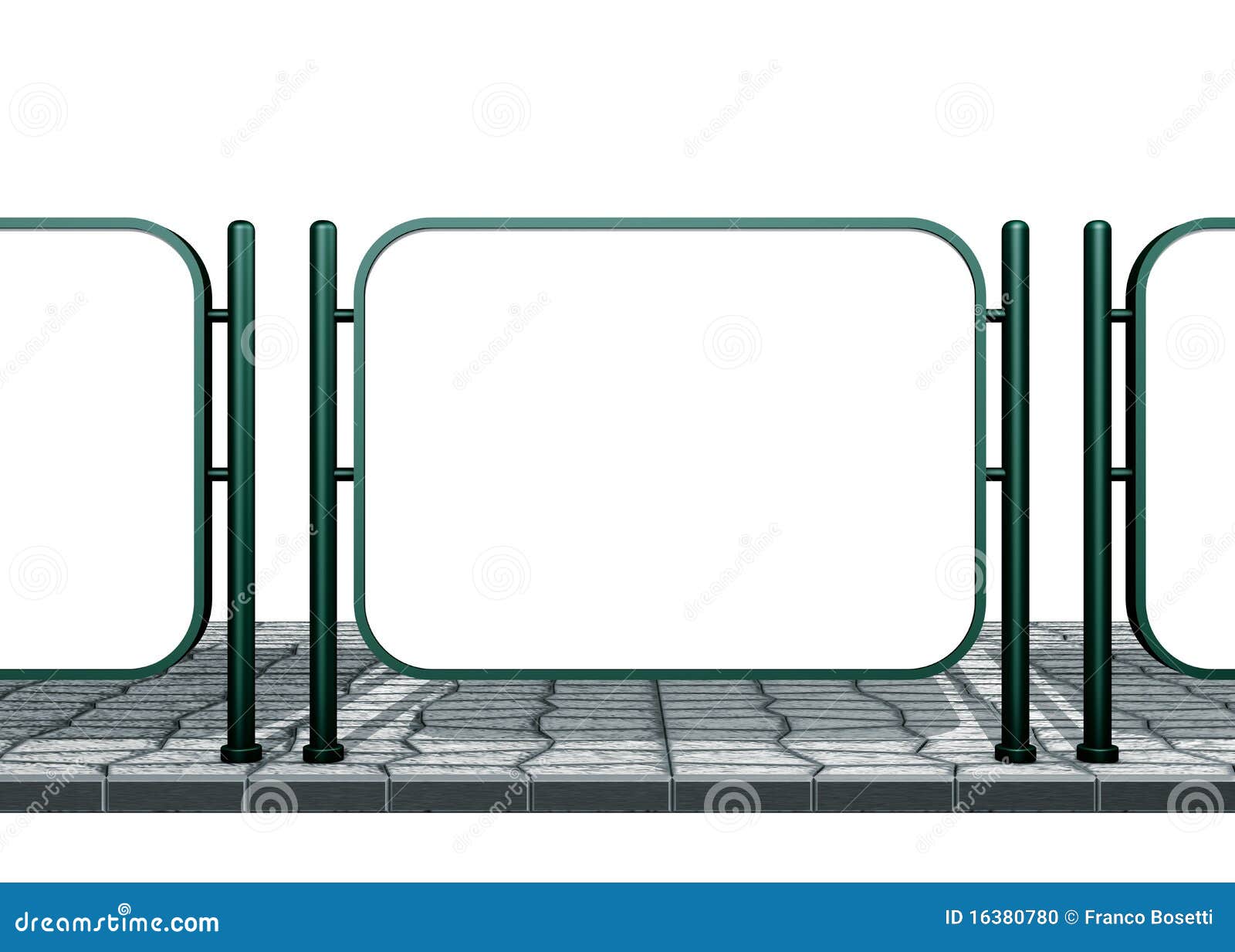 Advertising barriers stock illustration. Illustration of insignia ...