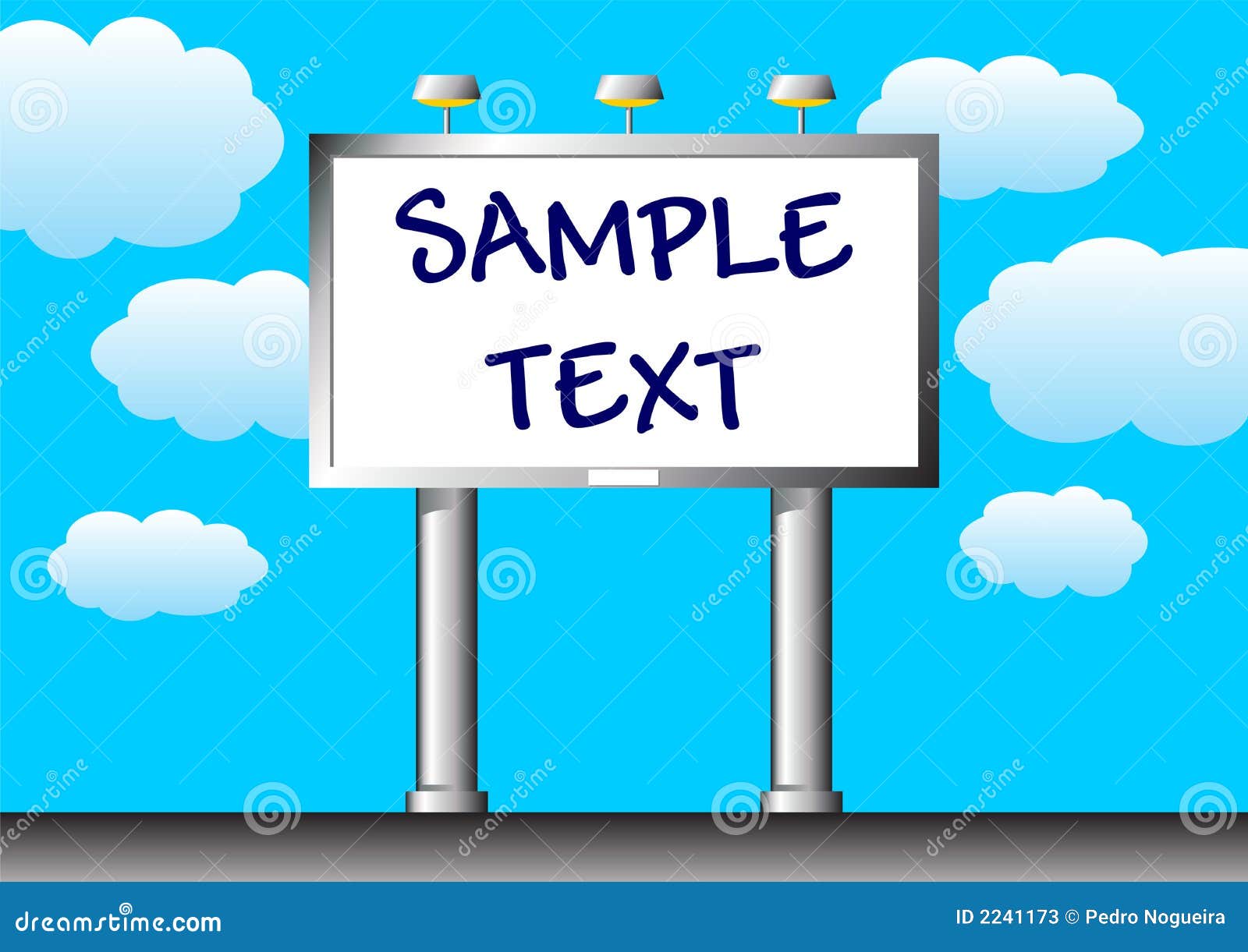 Advertising Billboard_01 Cartoon Vector | CartoonDealer.com #2241173