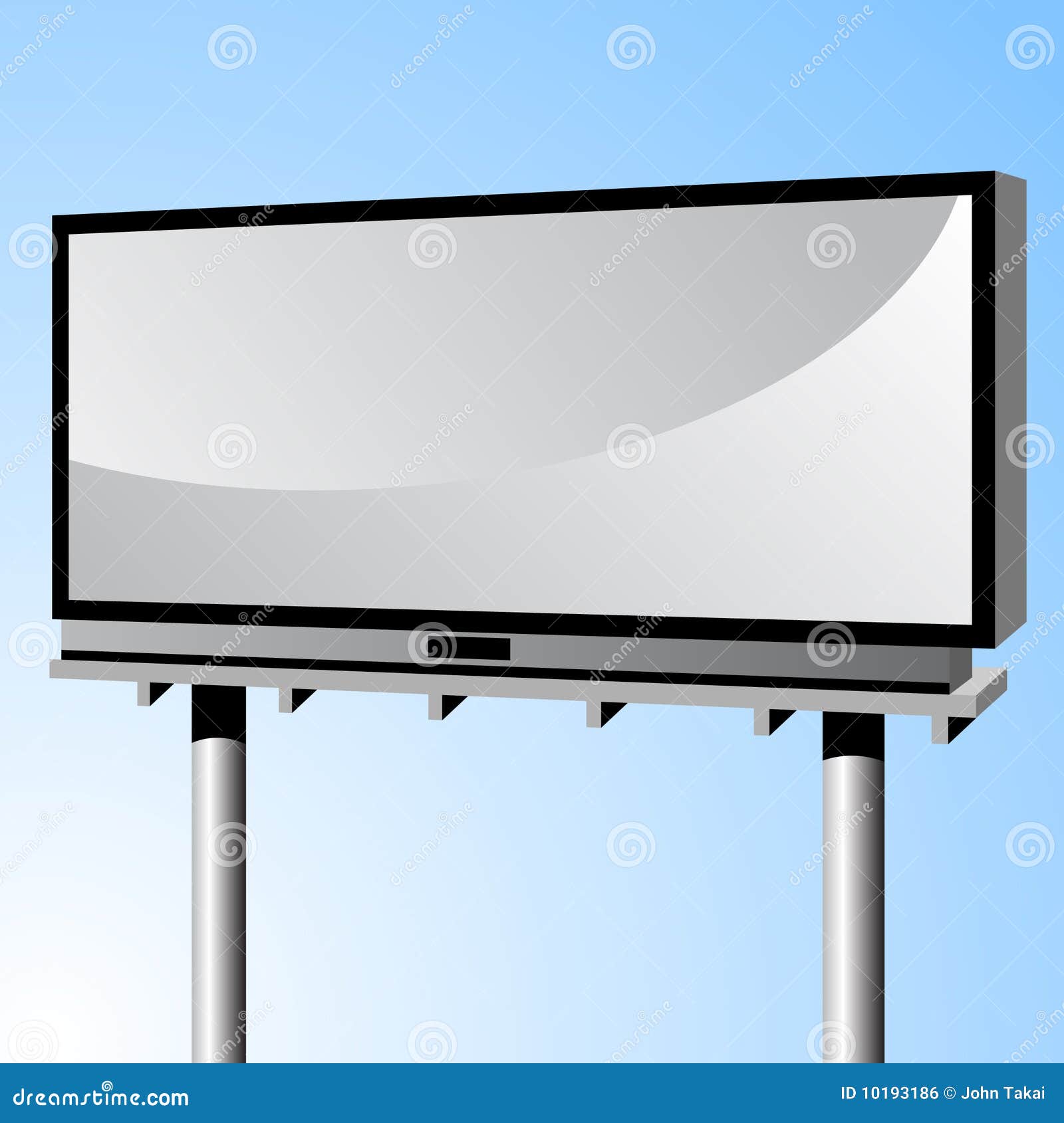 Advertising Billboard stock vector. Illustration of blank - 10193186