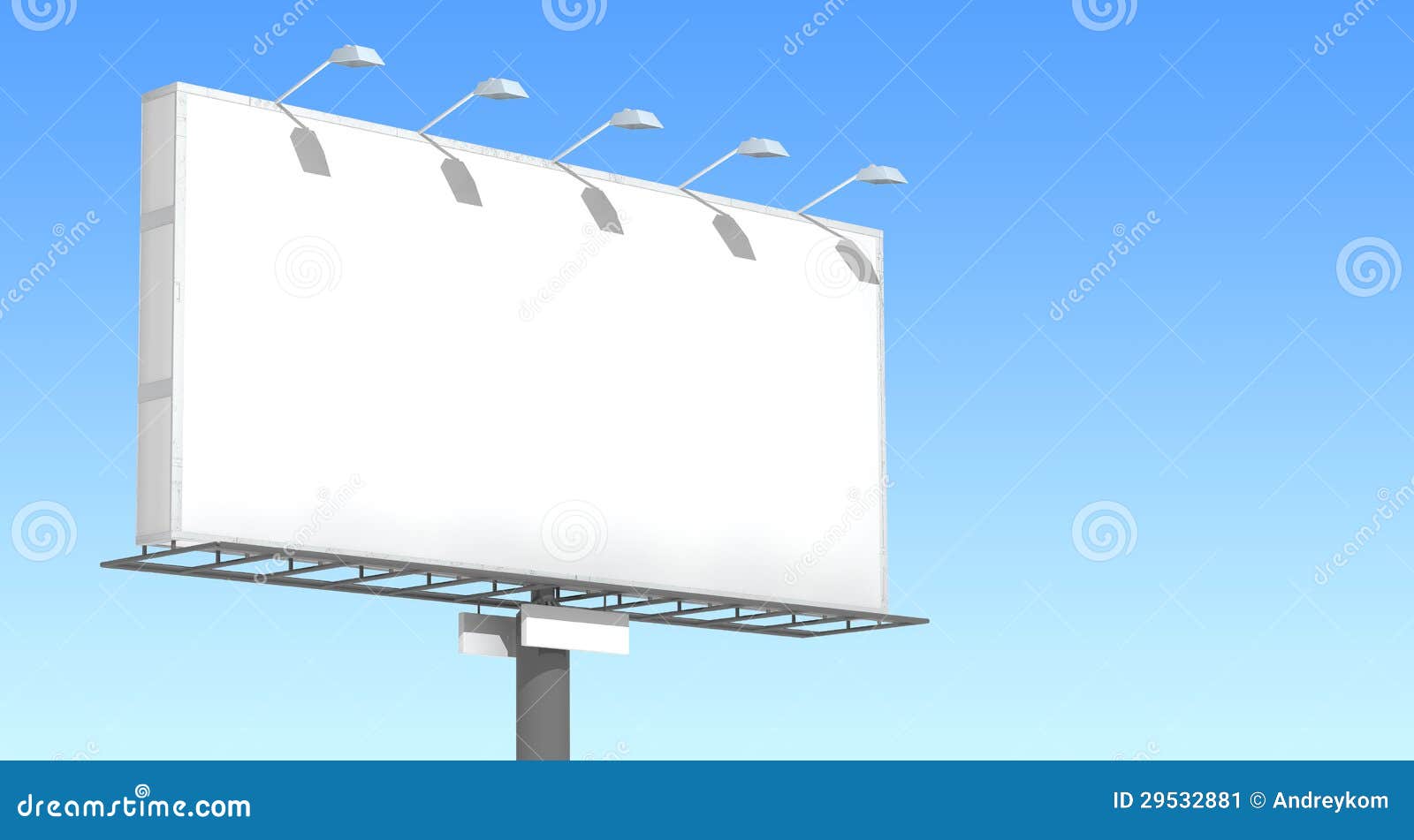 Advertising billboard stock illustration. Illustration of commercial ...
