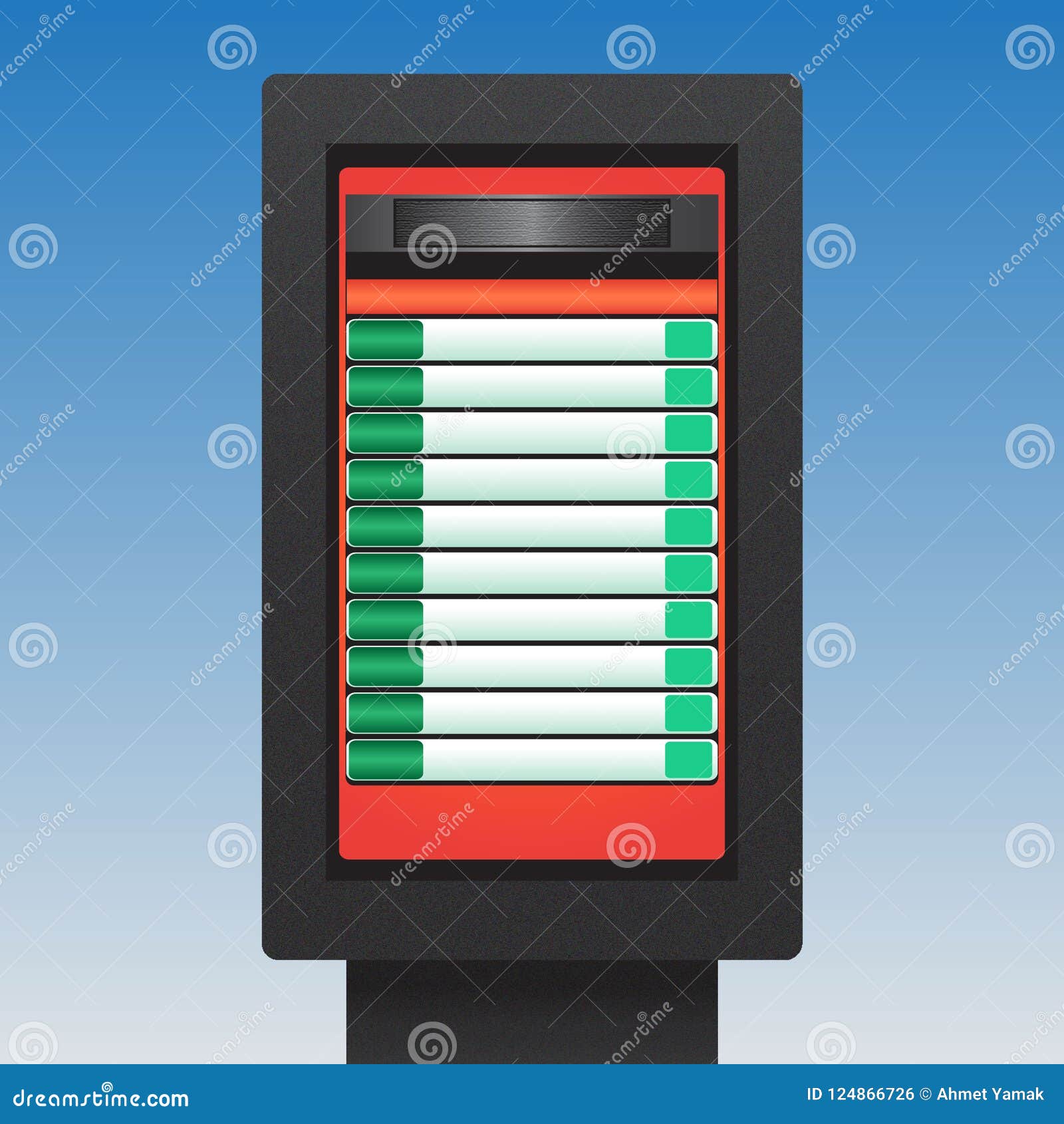 Advertising Billboard Digital Information Board Stock Vector ...