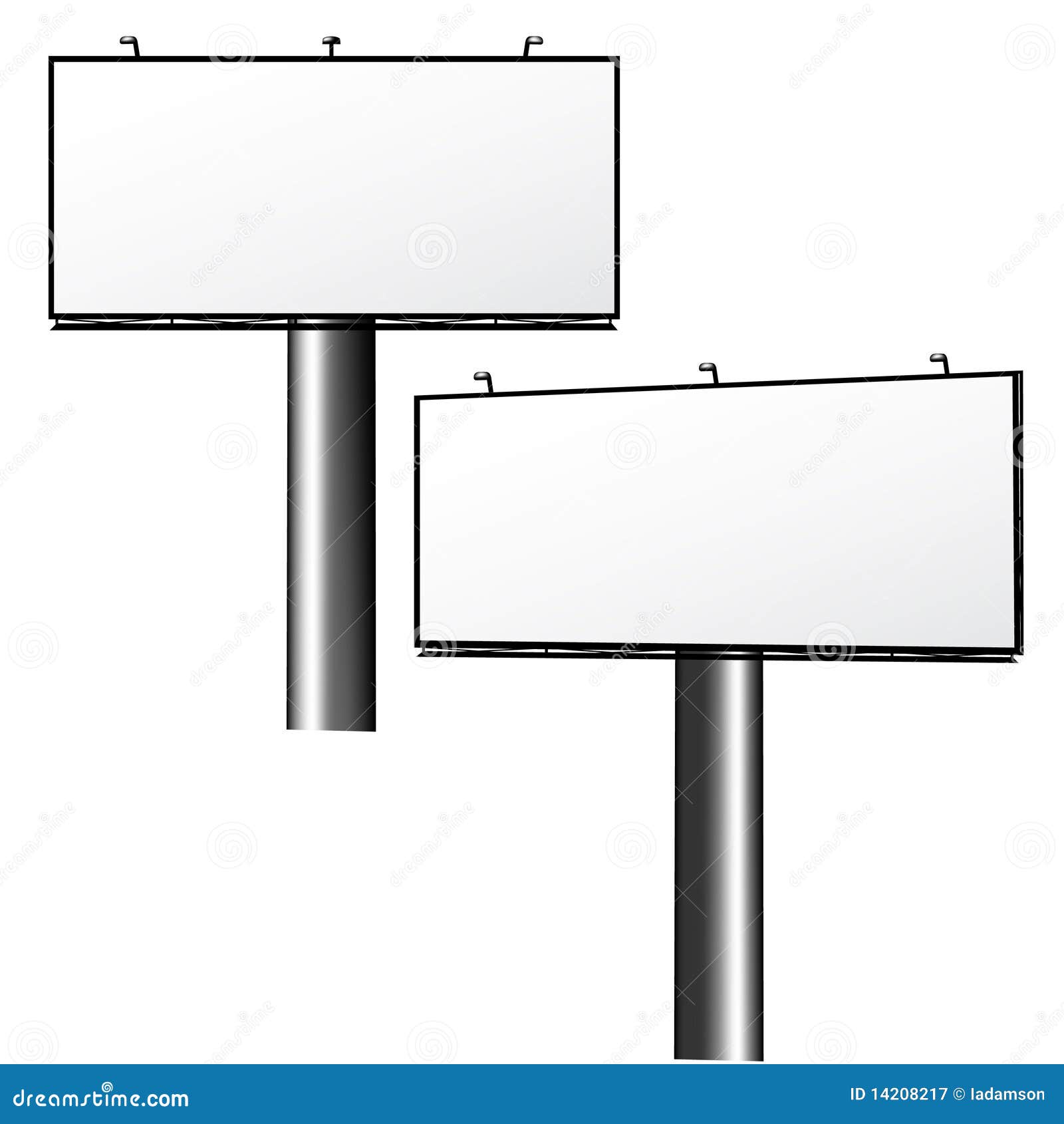 Advertising Billboard. Vector Stock Vector - Illustration of commercial ...