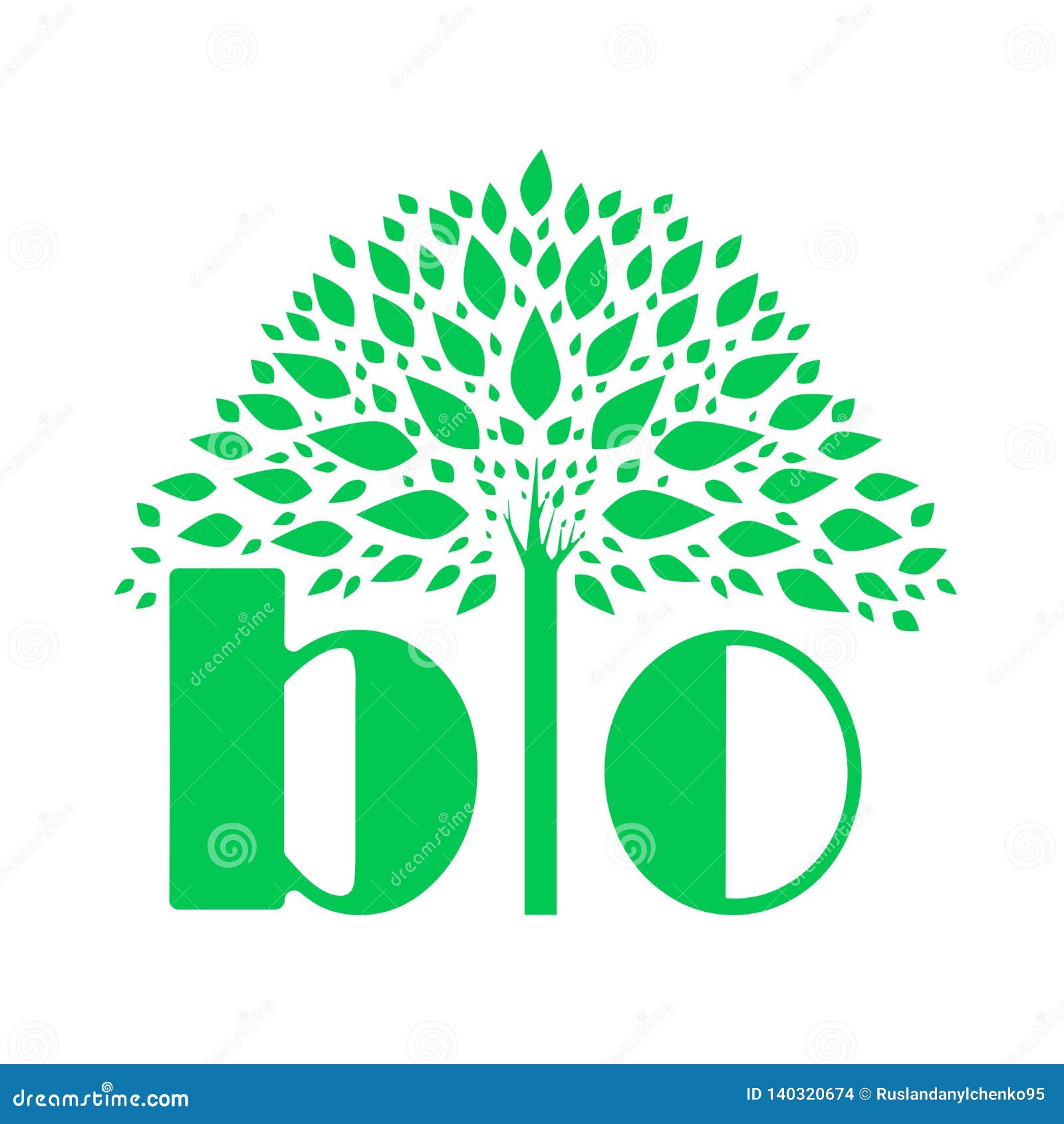 Advertising BIO Logo. an Example of a Vector Drawing Stock Vector ...