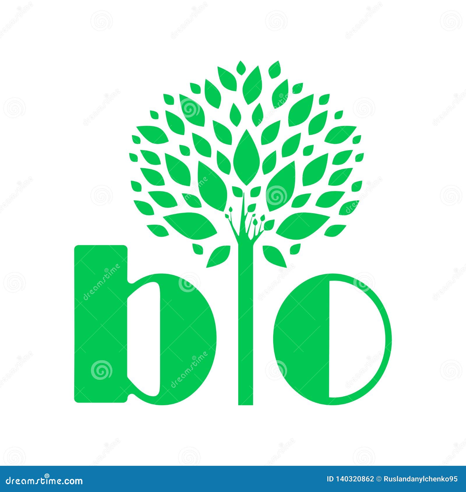 Advertising BIO Logo. an Example of a Vector Drawing Stock Vector ...