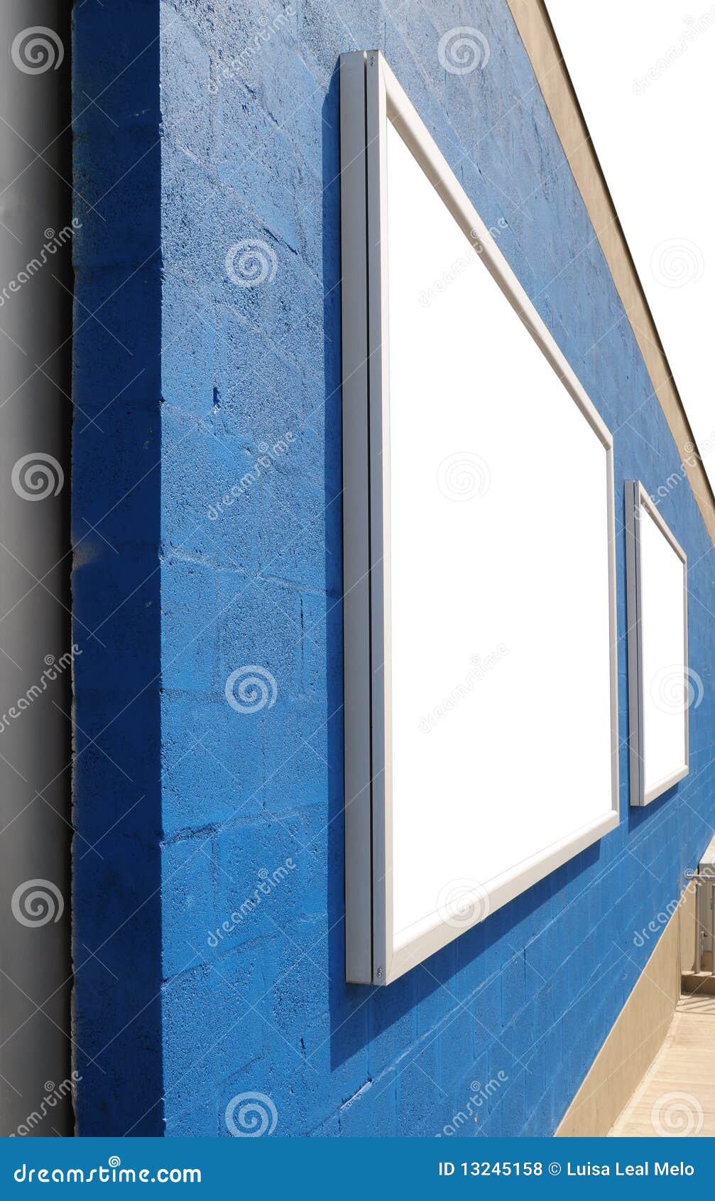 Advertising board. stock photo. Image of display, canvas - 13245158