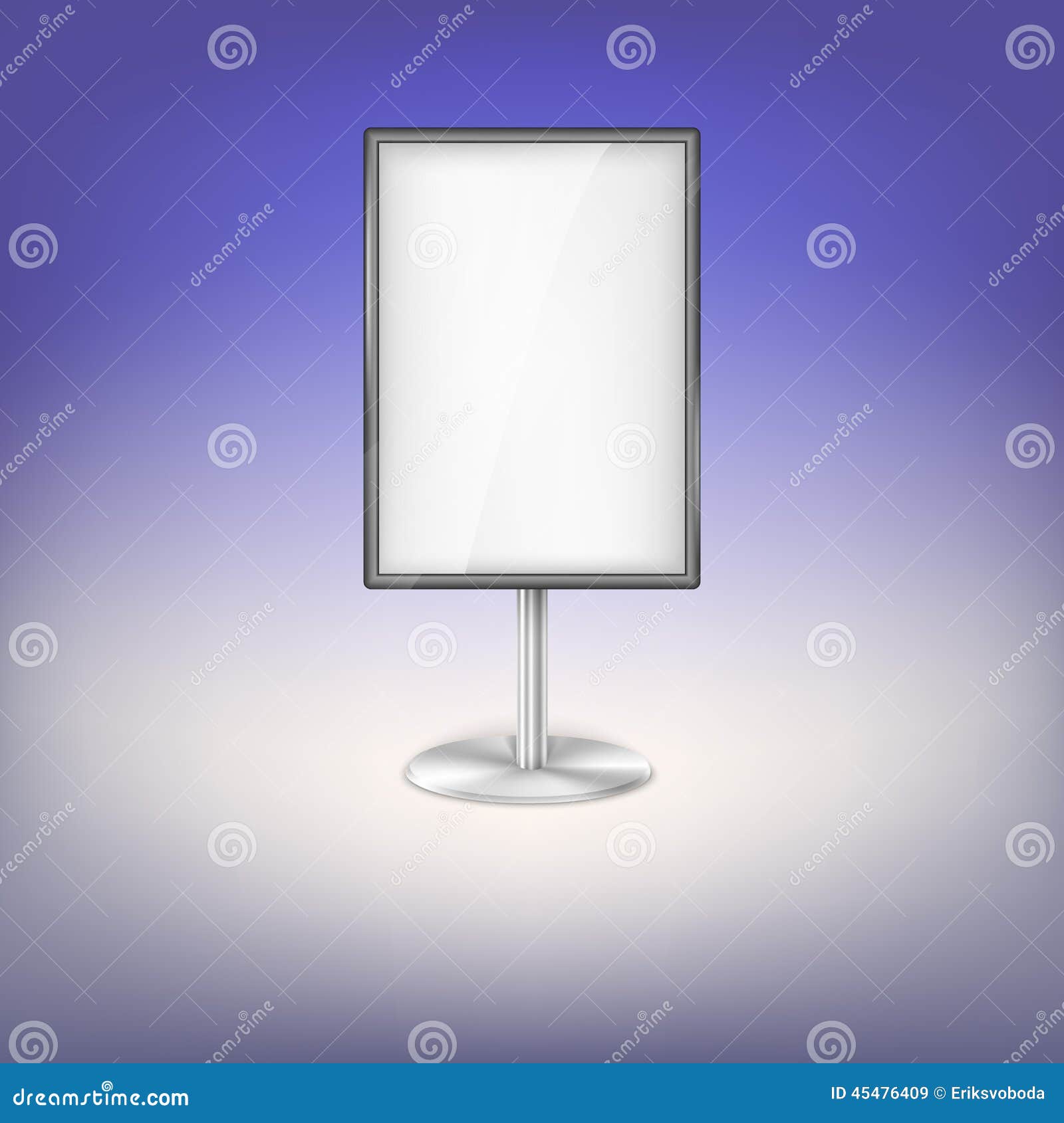 Advertising board. stock vector. Illustration of urban - 45476409