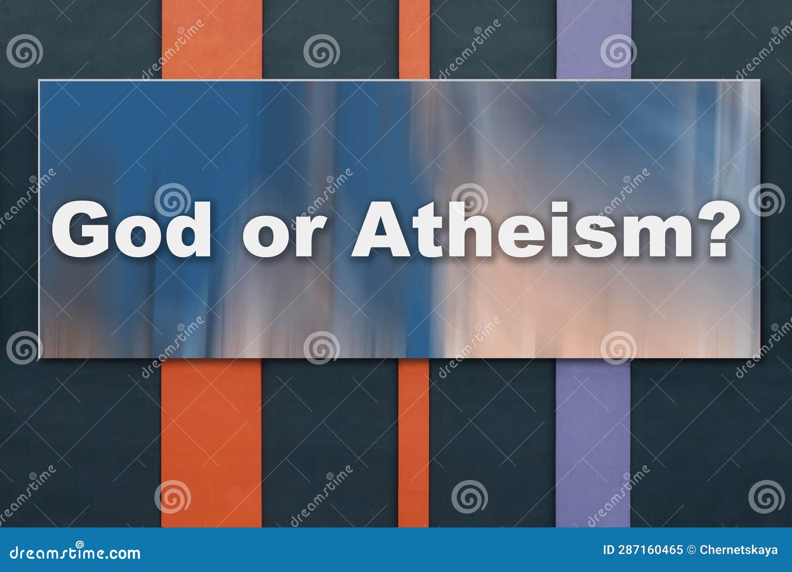 Text Agnostic Vs Atheist And Question Mark On Stained Color Background ...