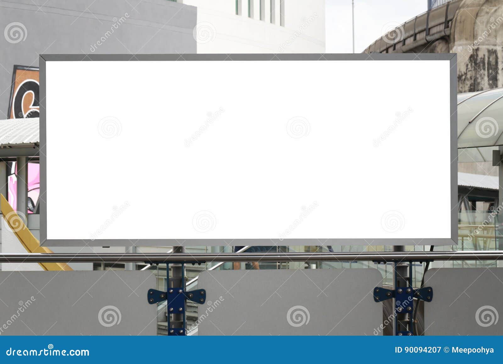 Advertising Boards and Have Copy Space To Input Data. Stock Image ...