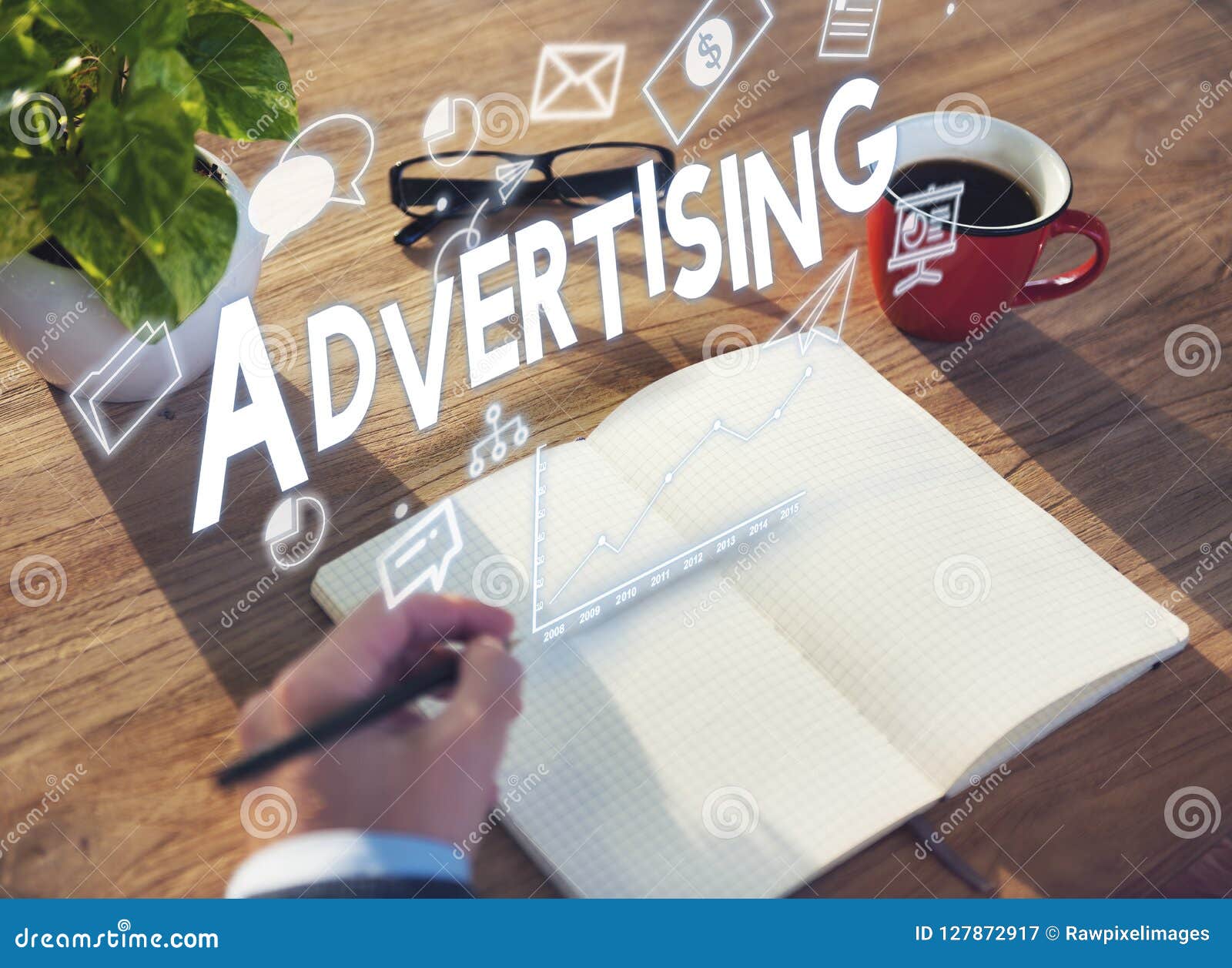 Advertising Branding Commercial Communication Concept Stock Image ...
