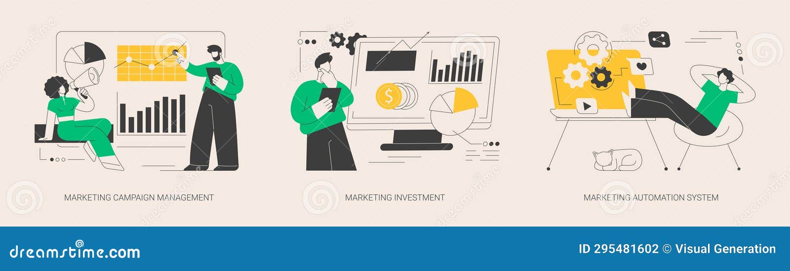 Advertising Campaign Abstract Concept Vector Illustrations. Stock ...