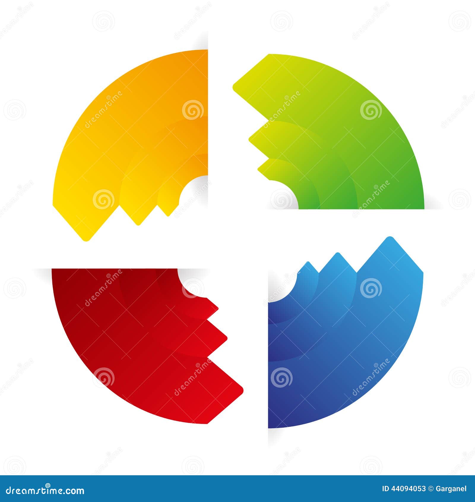 Advertising color arrows stock vector. Illustration of page - 44094053