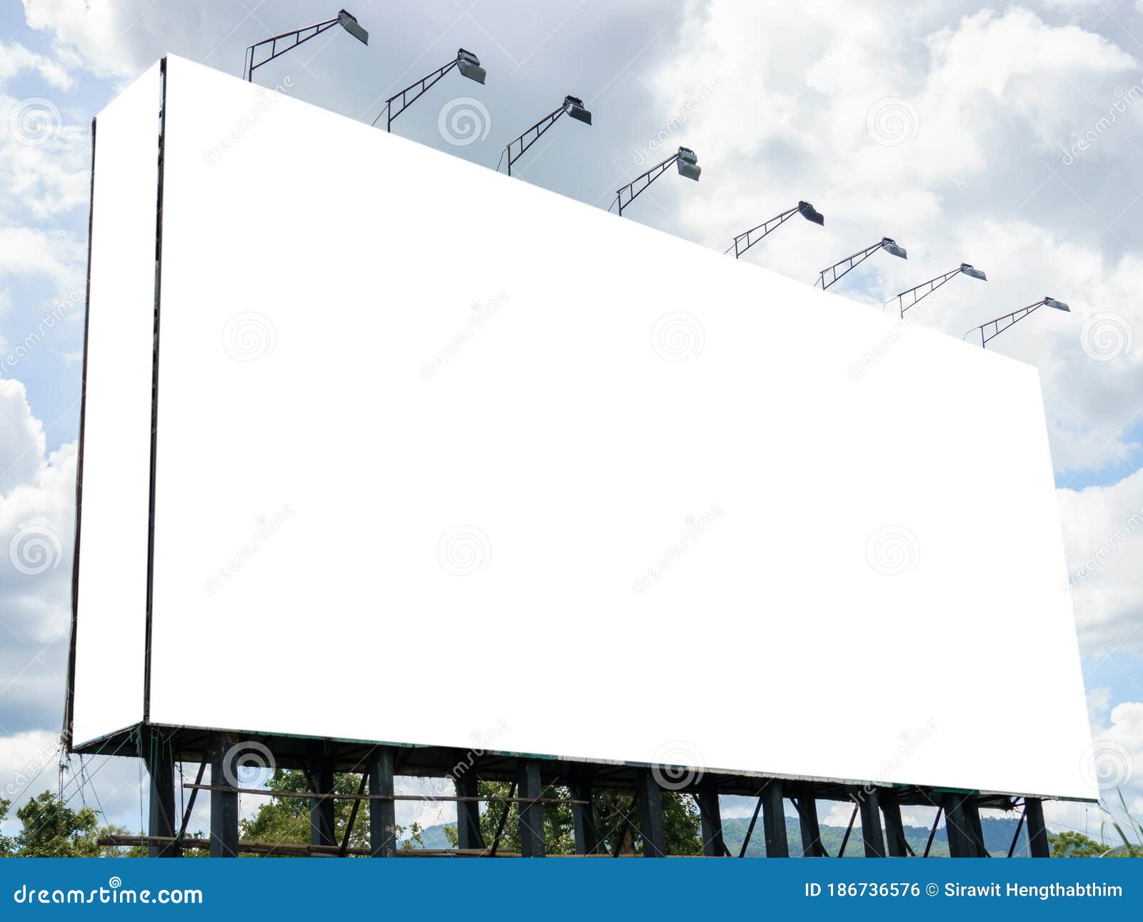 Advertising Concept, Blank Template Outdoor for Advertising or Blank ...