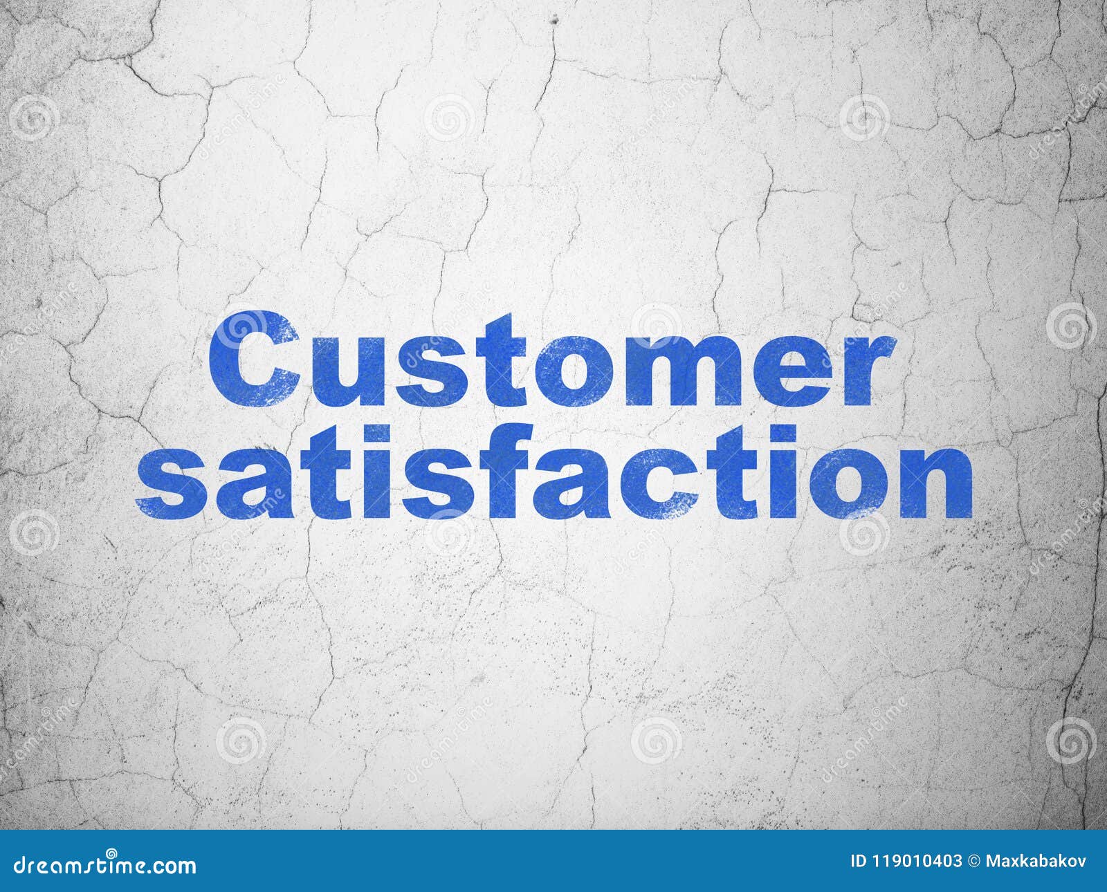 Advertising Concept: Customer Satisfaction on Wall Background Stock ...