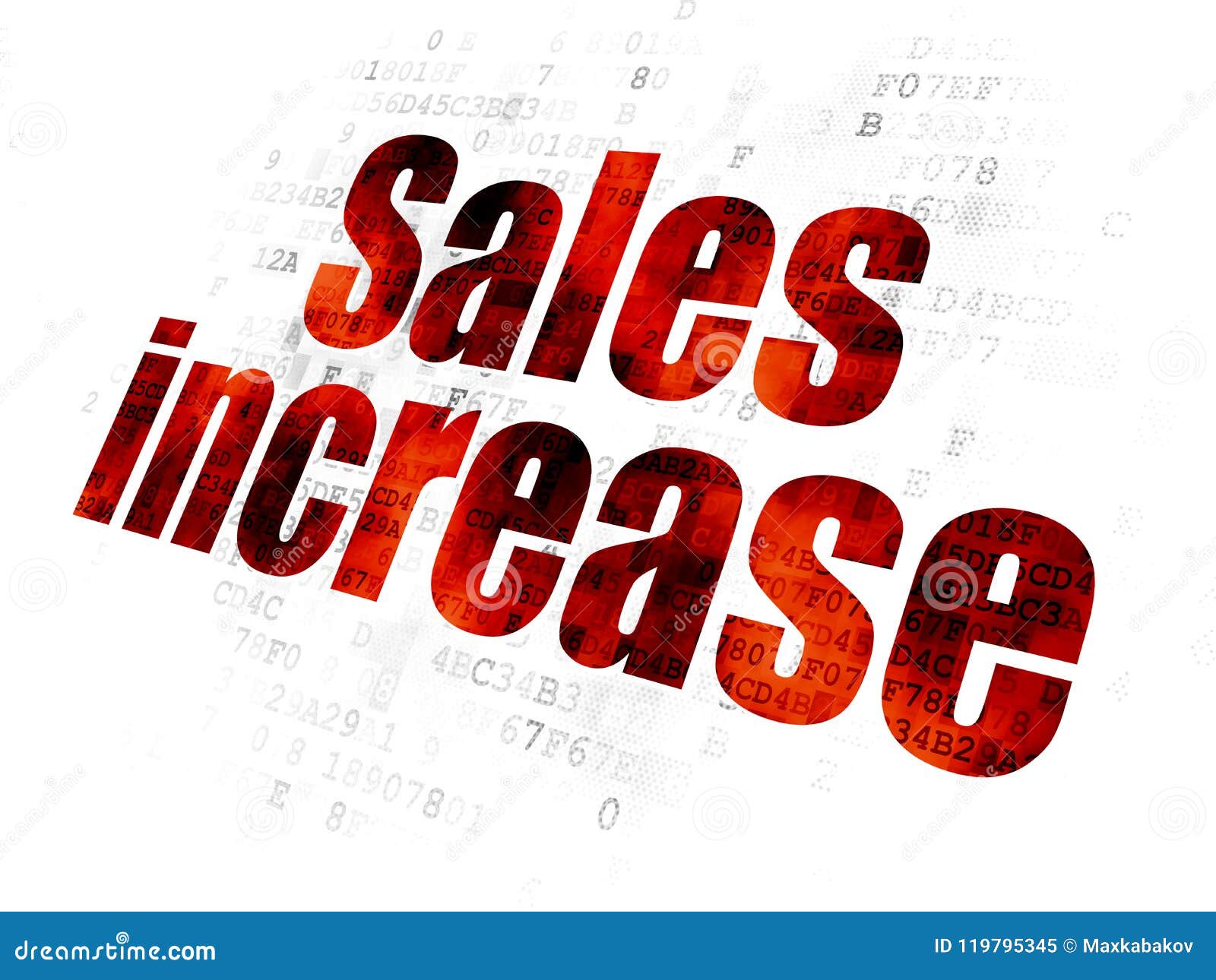 Advertising Concept: Sales Increase on Digital Background Stock Image ...
