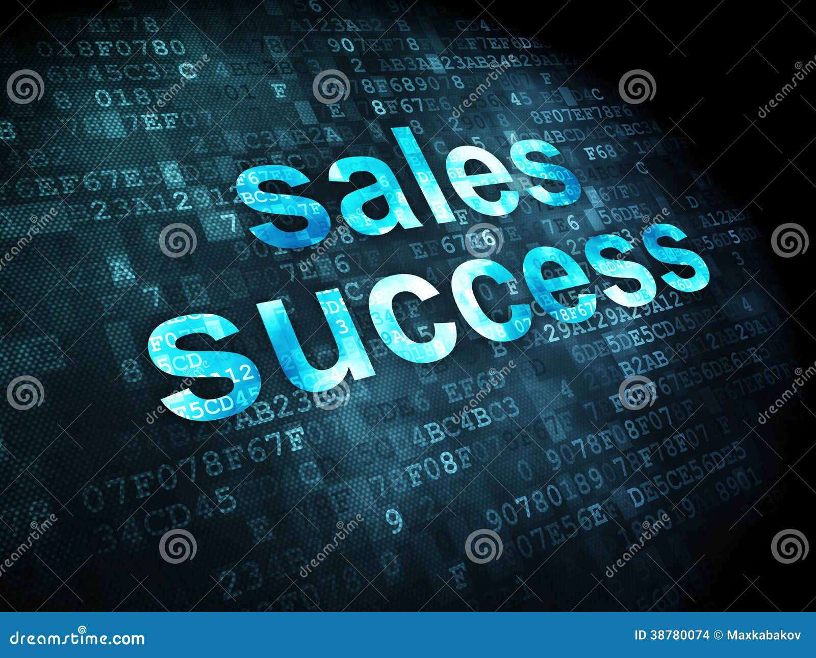 Advertising Concept: Sales Success on Digital Background Stock Photo ...