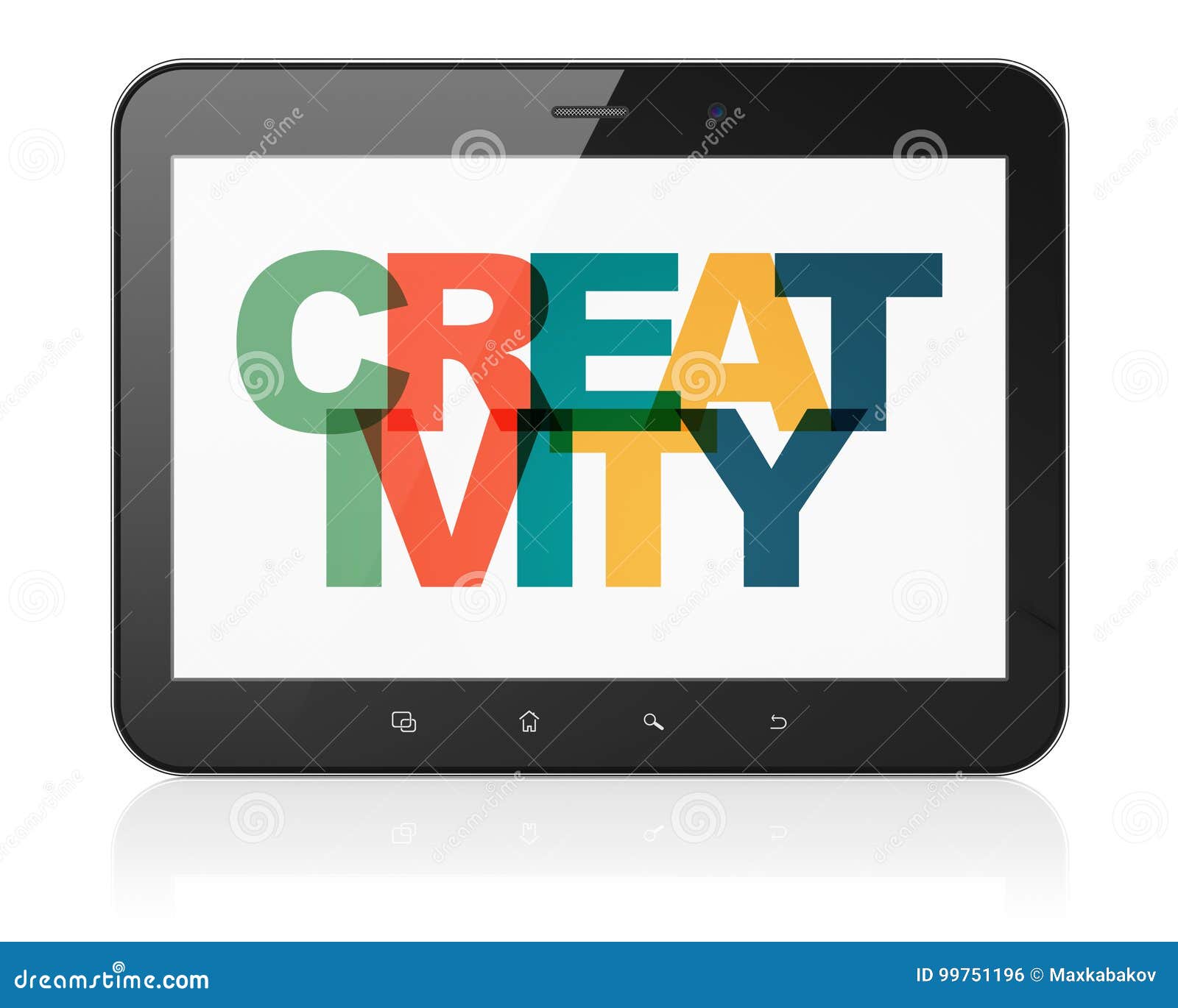 Advertising Concept: Tablet Computer with Creativity on Display Stock ... Advertising Concept: Tablet Computer with Creativity on Display Stock ...