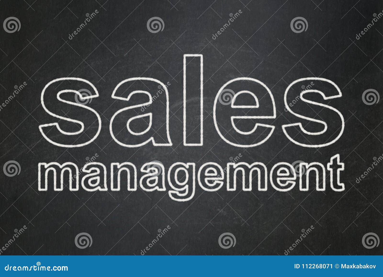 Advertising Concept: Sales Management on Chalkboard Background Stock ...