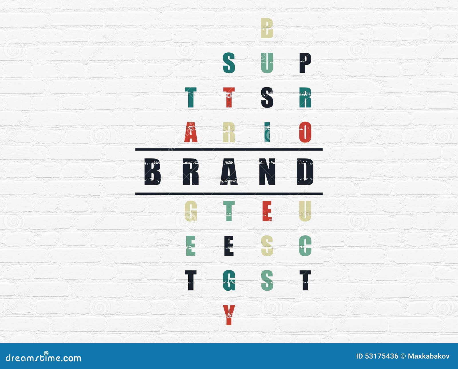 Advertising Concept: Word Brand in Solving Stock Illustration ...