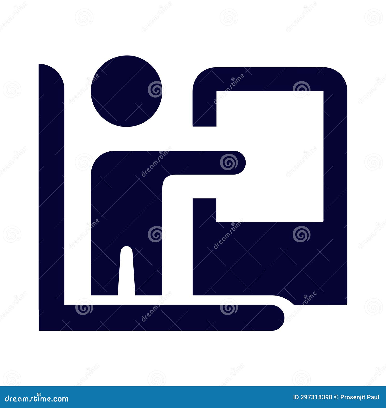 Advertising, Demonstrator, Exhibitor Icon Stock Vector - Illustration ...