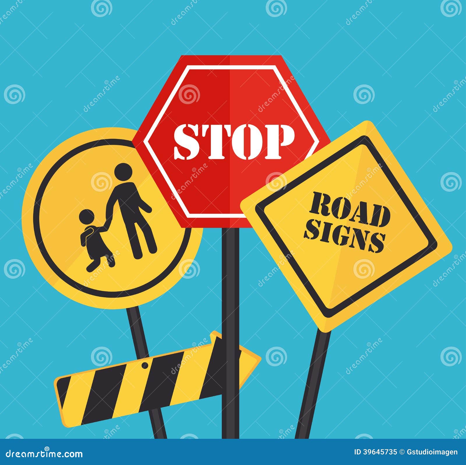 Advertising design stock vector. Illustration of stop - 39645735