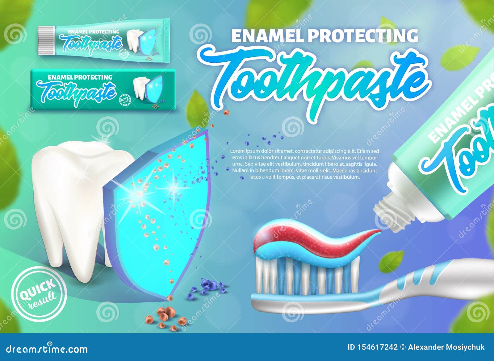 Advertising Design Concept of the Enamel Protecting Toothpaste ...