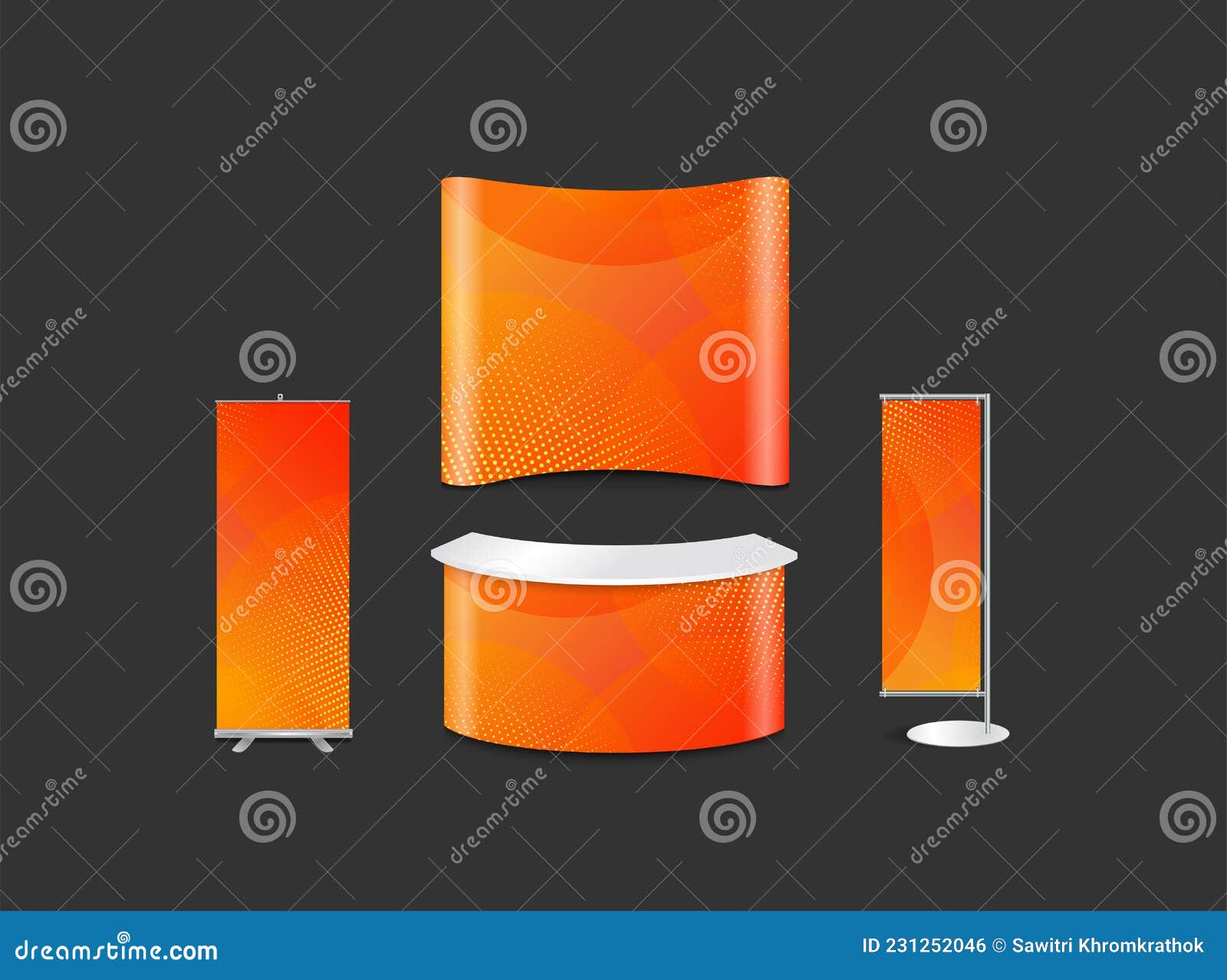 Advertising Exhibition Stand Design with Minimal Geometric Background ... Advertising Exhibition Stand Design with Minimal Geometric Background ...