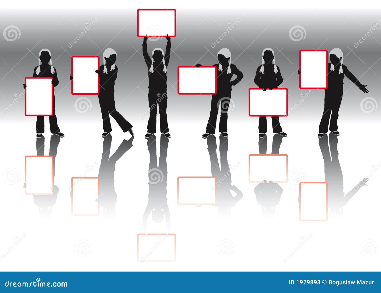 Advertising girls stock vector. Illustration of background - 1929893