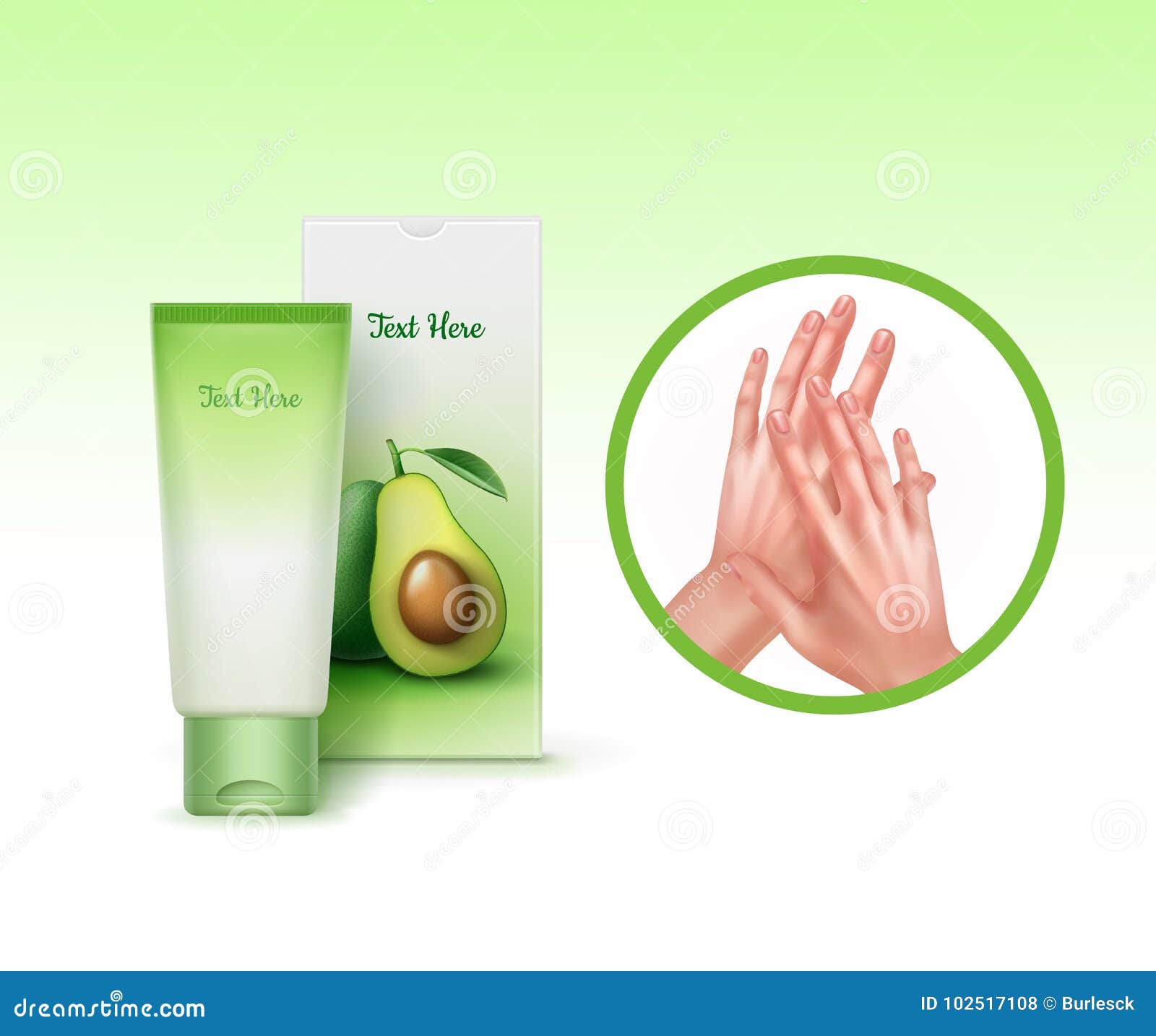 Advertising hands cream stock vector. Illustration of beauty - 102517108