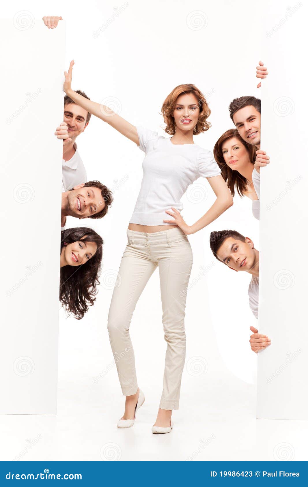 Advertising happy friends stock image. Image of happiness - 19986423