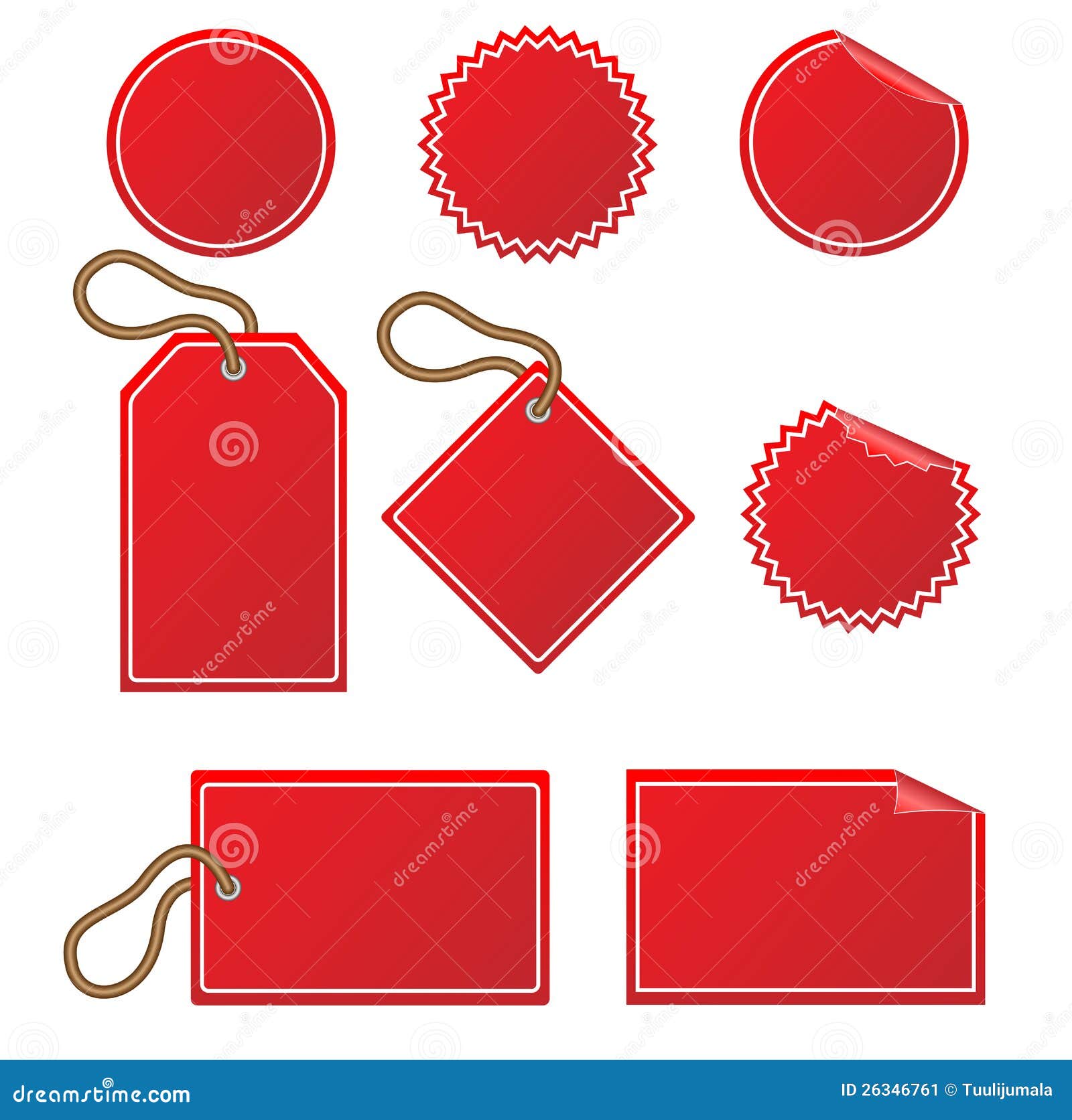 Advertising Labels and Stickers Stock Vector - Illustration of paper ...